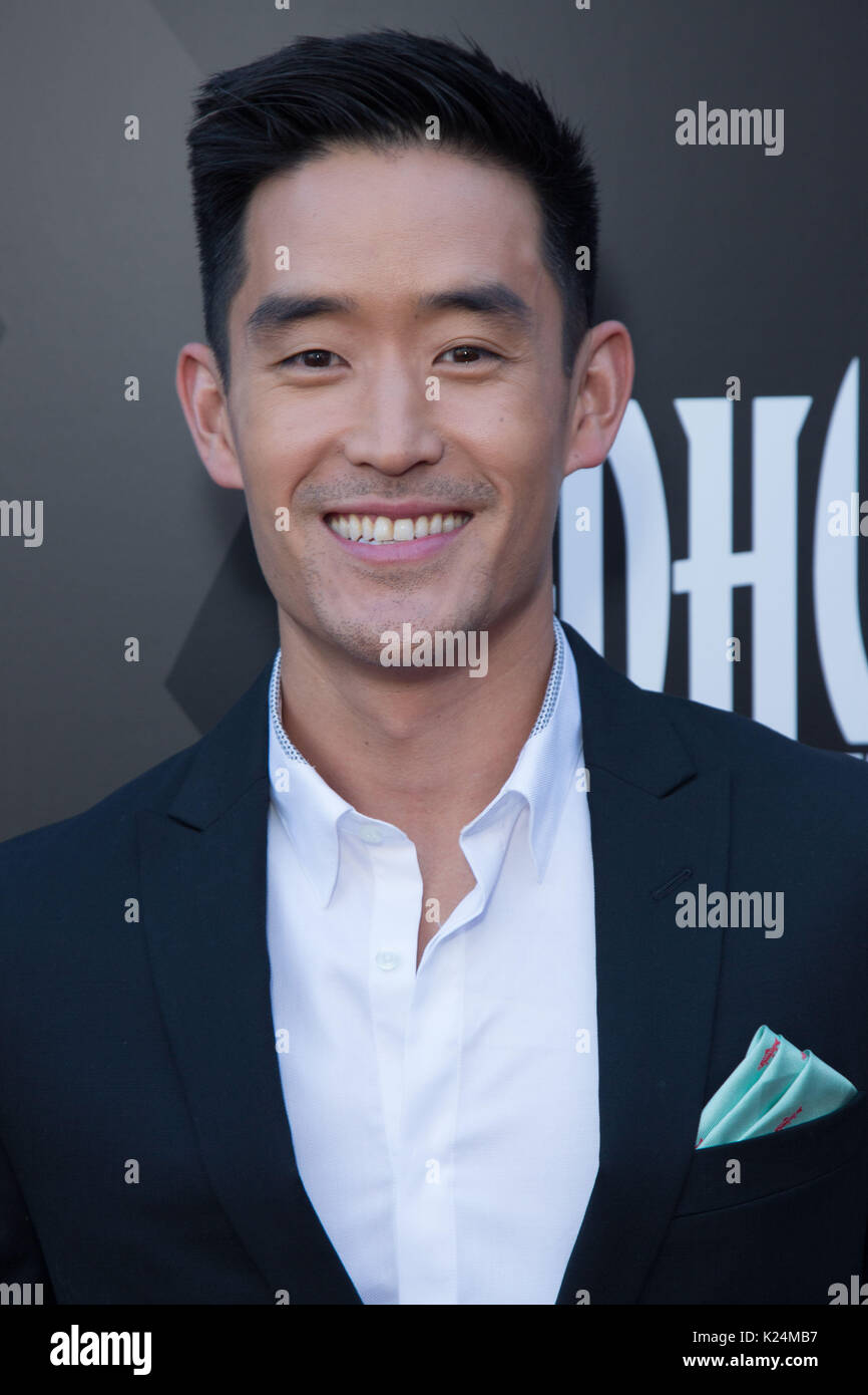 Mike Moh attends World Premiere 'Inhumans' Universal CityWalk August 28 ...