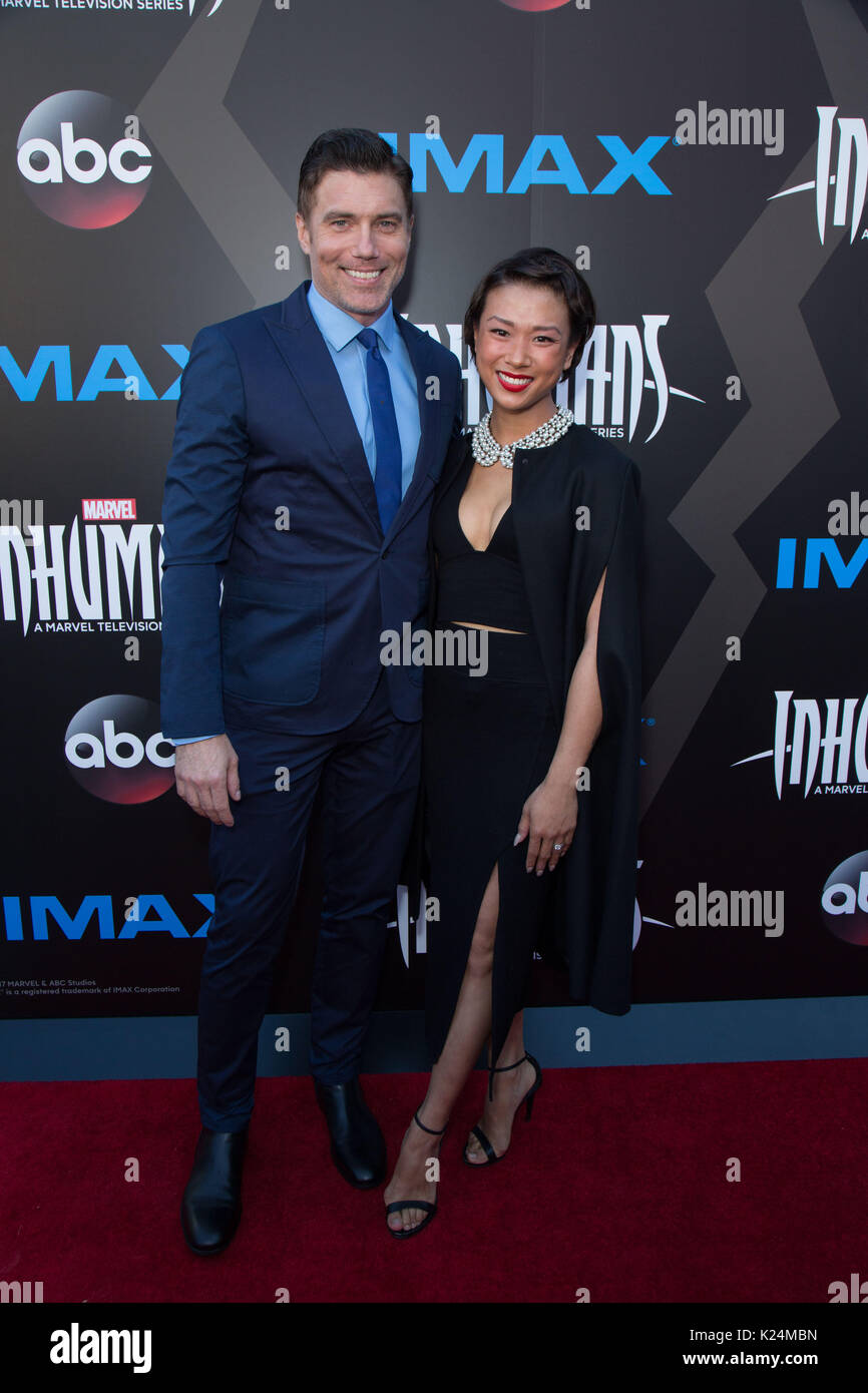 Anson Mount Darah Trang attend World Premiere 'Inhumans' Universal ...