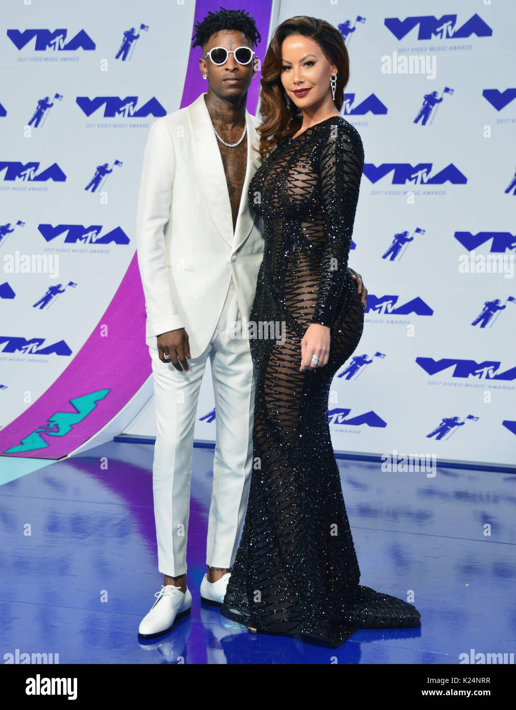 Amber Rose, 21 Savage 150 arriving at the MTV VMA 2017 ( Music Awards ...