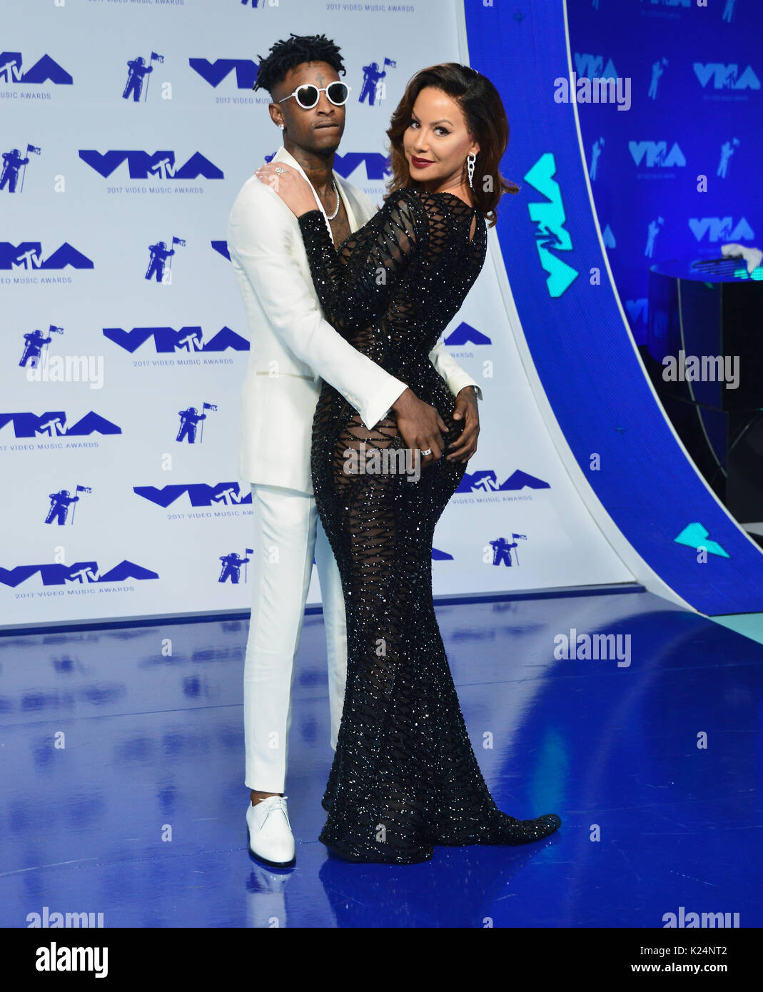 Amber Rose, 21 Savage 153 arriving at the MTV VMA 2017 ( Music Awards ...