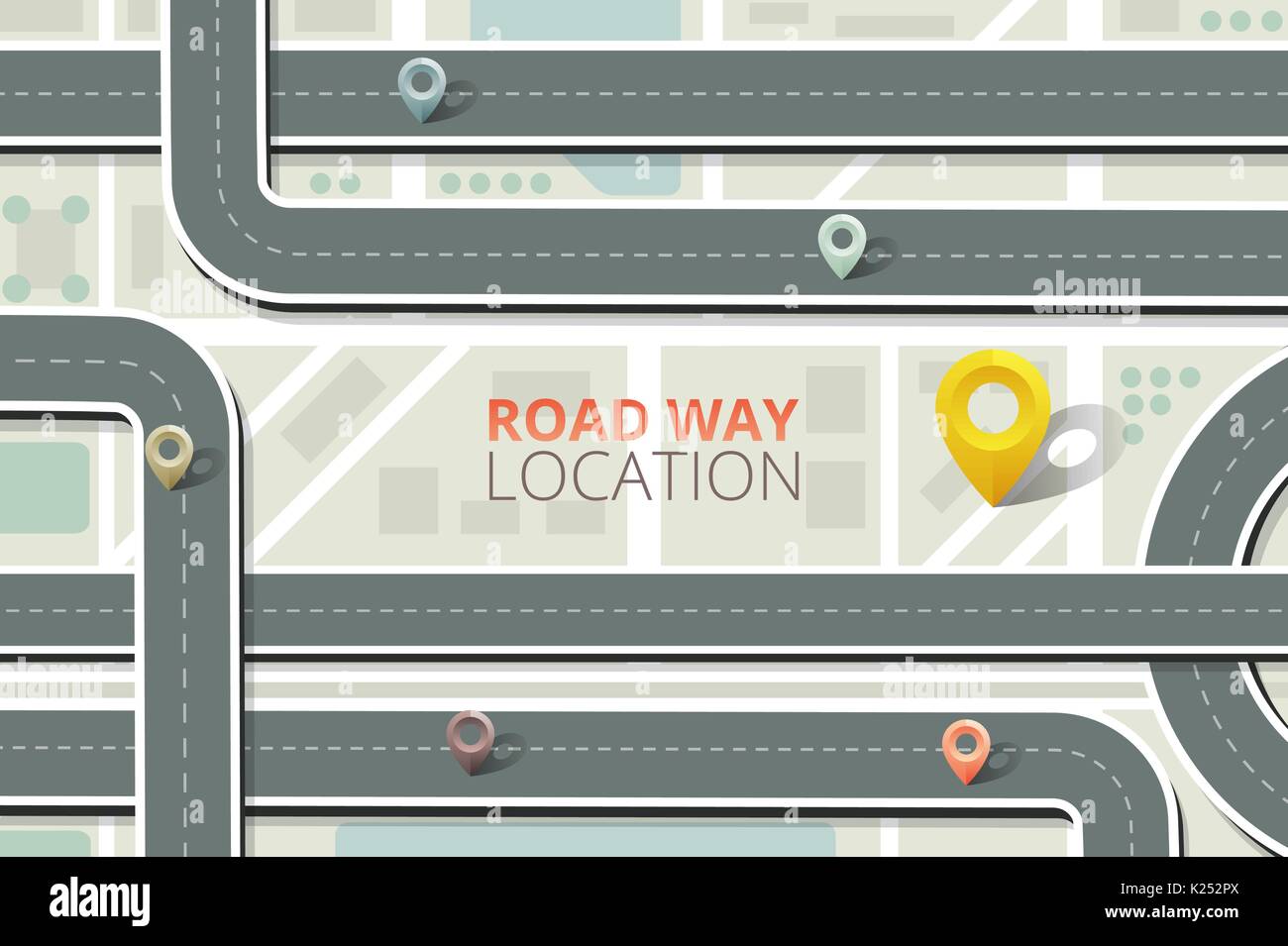 Map brochure Stock Vector Images - Alamy