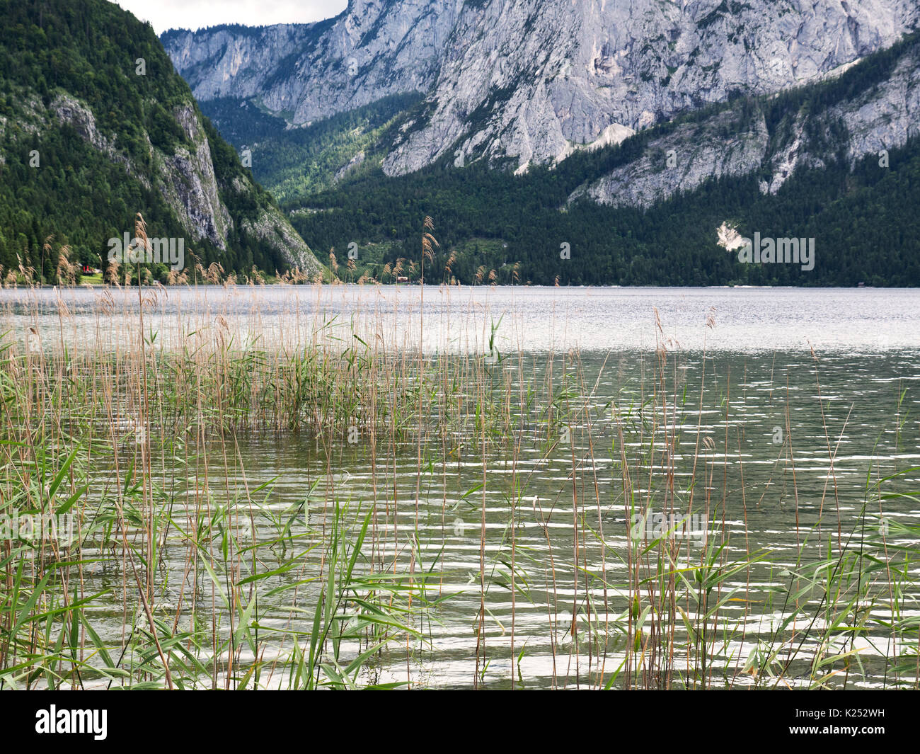 Mountain lake, Alpine massif, beautiful canyon in Austria. Alpine ...