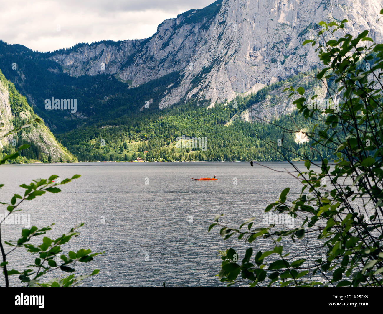 Mountain lake, Alpine massif, beautiful canyon in Austria. Alpine ...