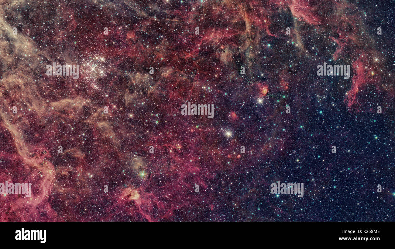 Open space filled with stars, nebulae and galaxies. Elements of this ...