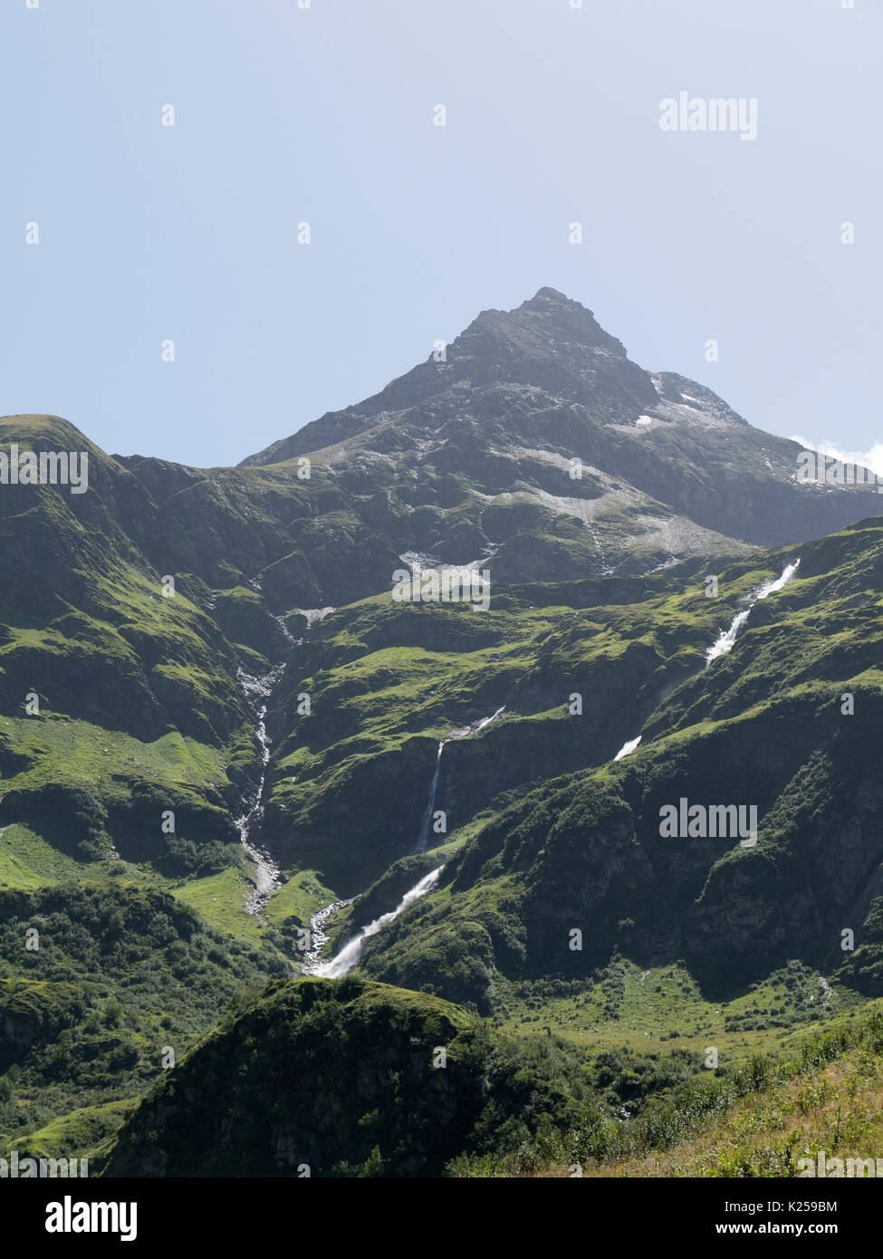 Alpine massif, beautiful Alpine canyon in Austria. Alpine Gastein ...