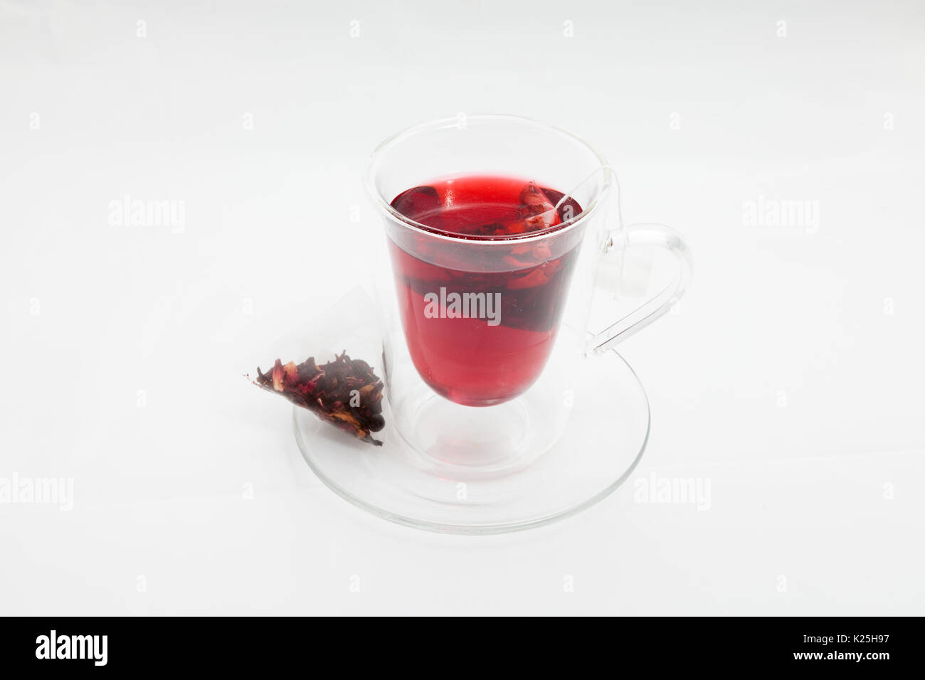 Red tea in a glass Stock Photo - Alamy