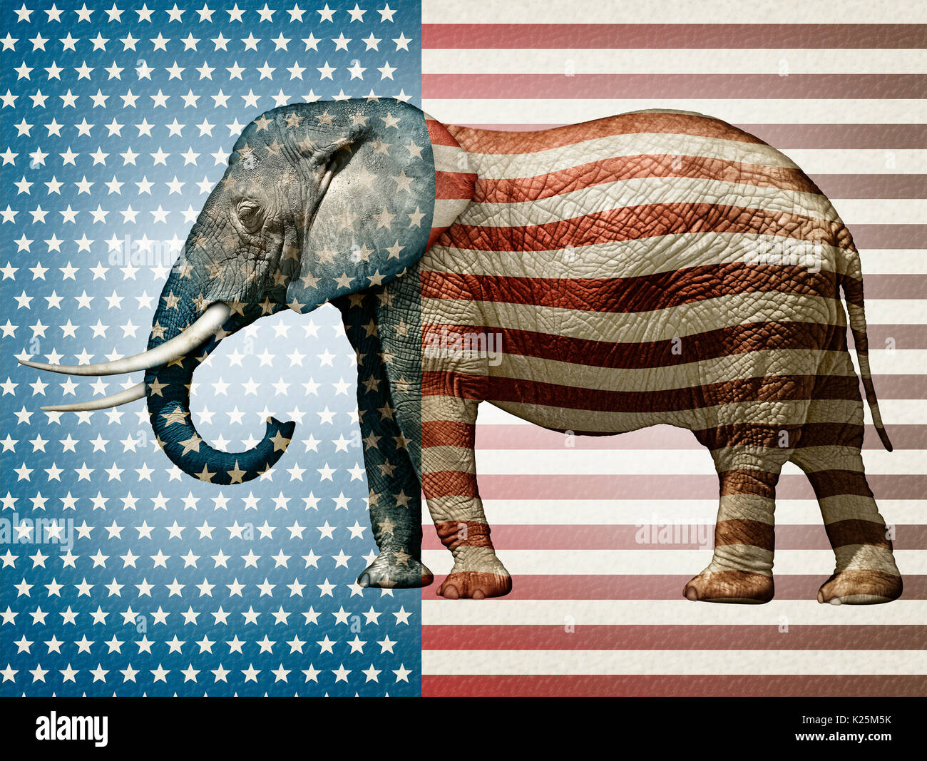 Photo illustration of an elephant — side view Stock Photo - Alamy