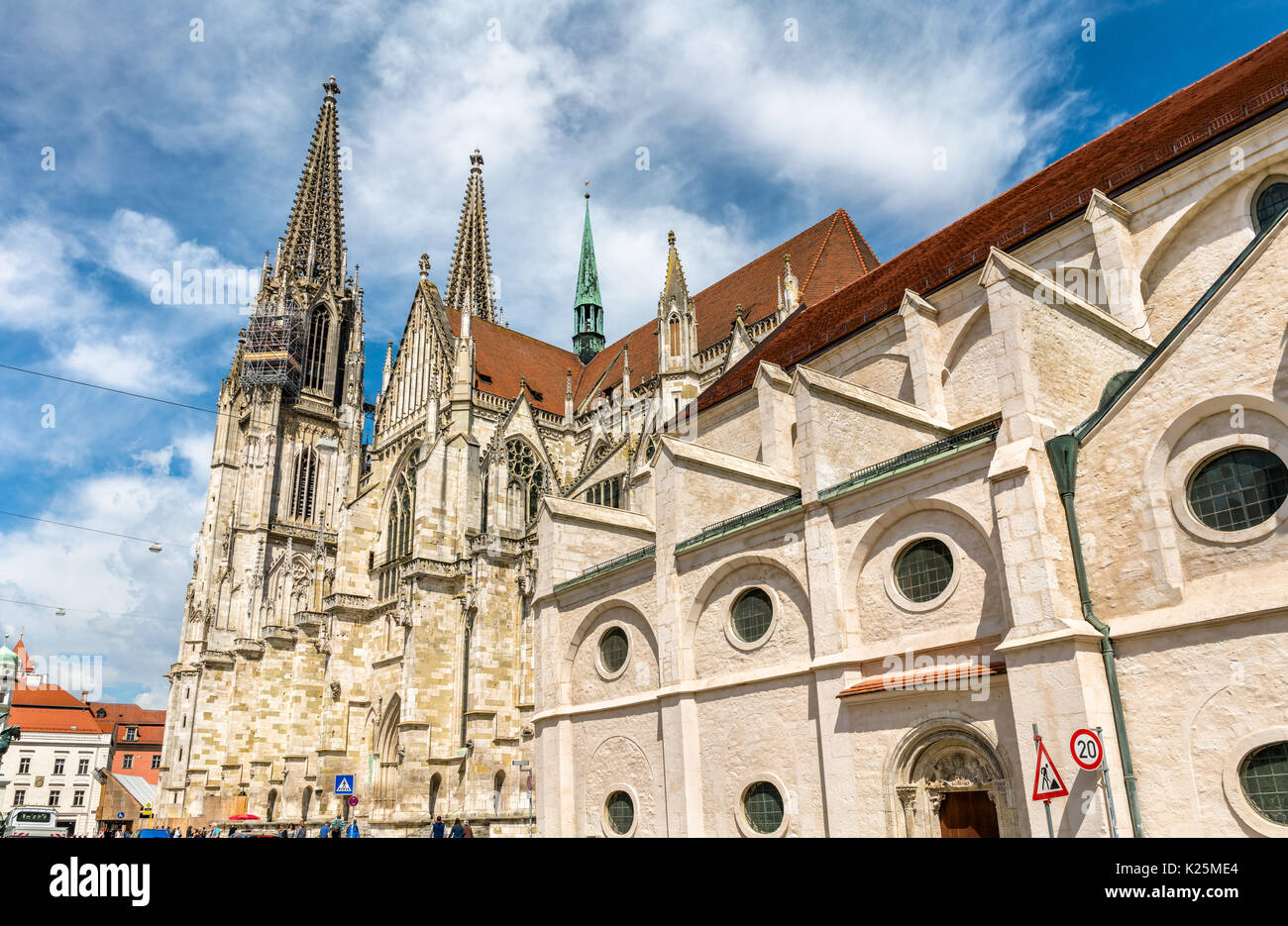 Regensburg gothic cathedral st peter hi-res stock photography and ...