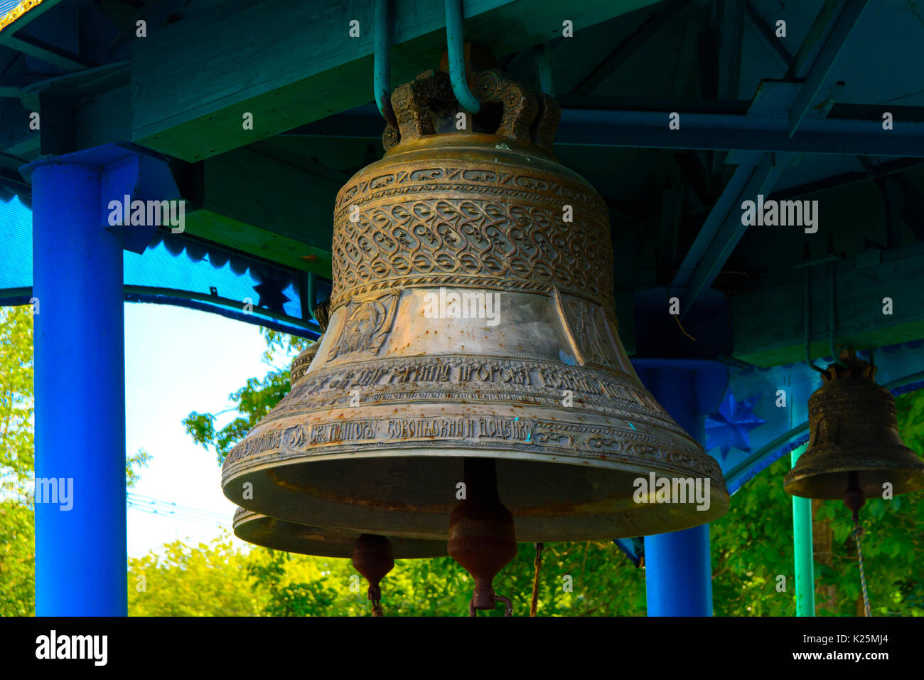 The bell of the St. Ilyinsky temple in the dead radioactive zone ...