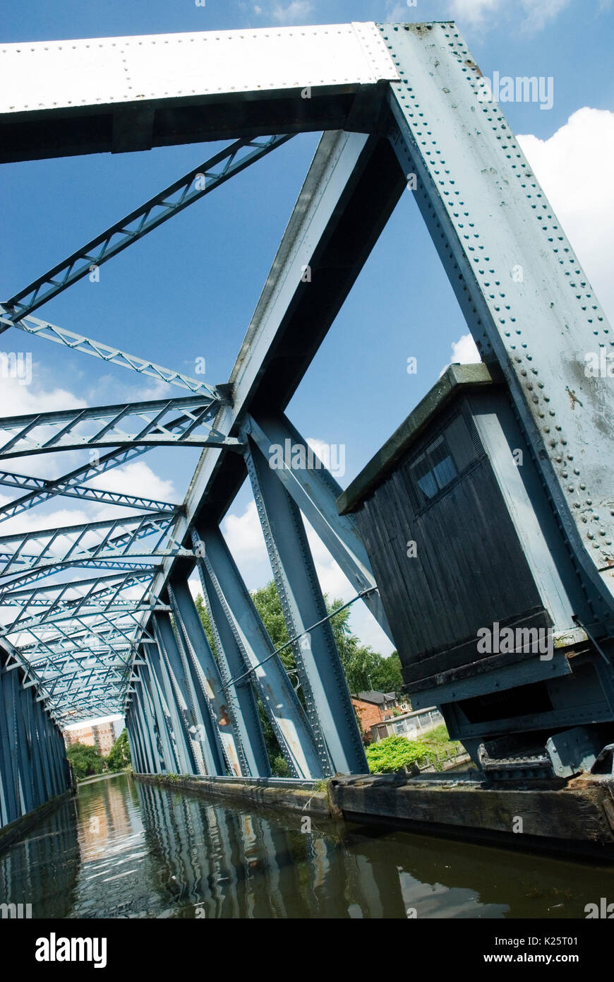 Barton Aqueduct bridge taking the Bridgewater Canal over the Manchester ...