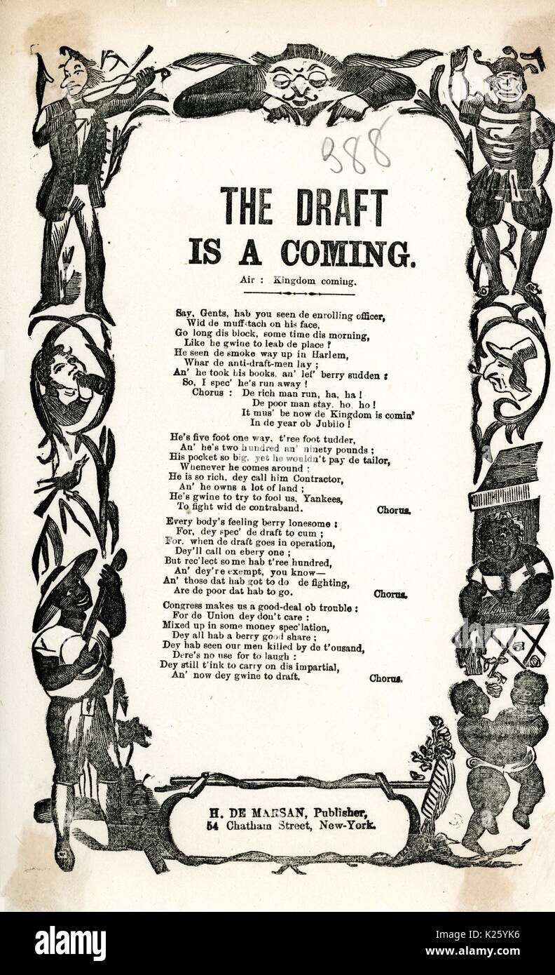 Civil war draft 1863 hi-res stock photography and images - Alamy