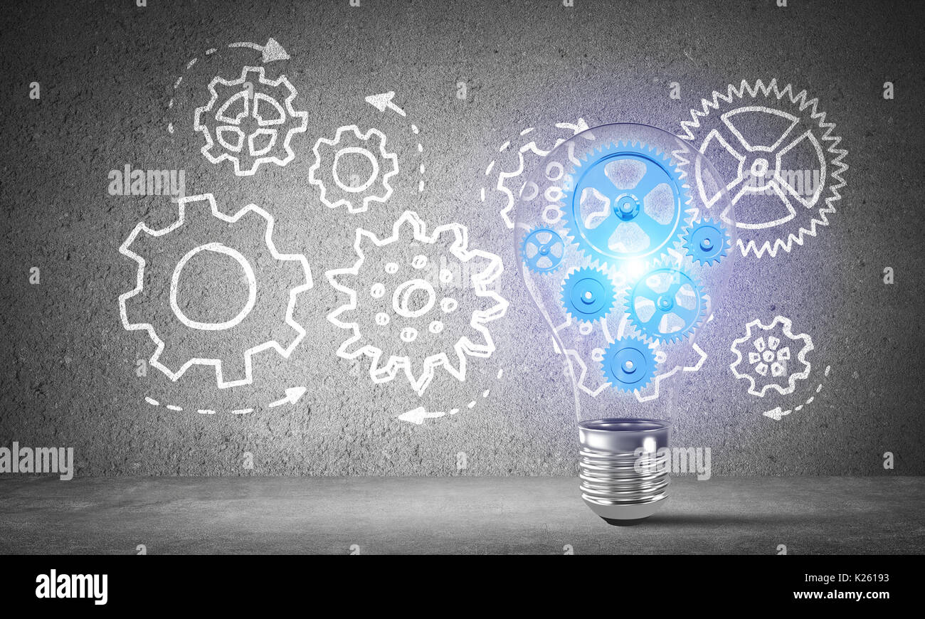 Concept of lightbulb as symbol of new idea Stock Photo - Alamy