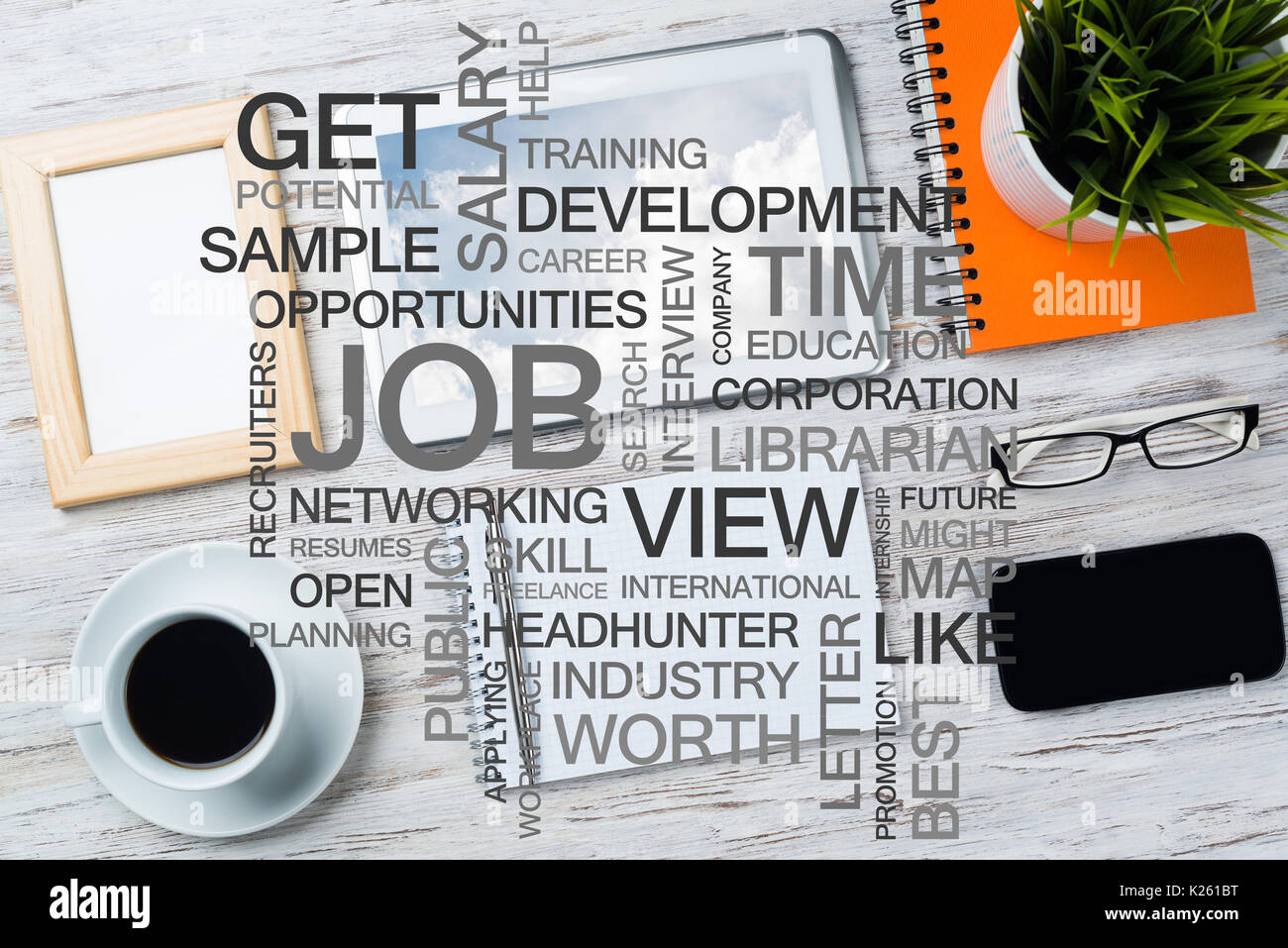 Modern workplace concept Stock Photo - Alamy