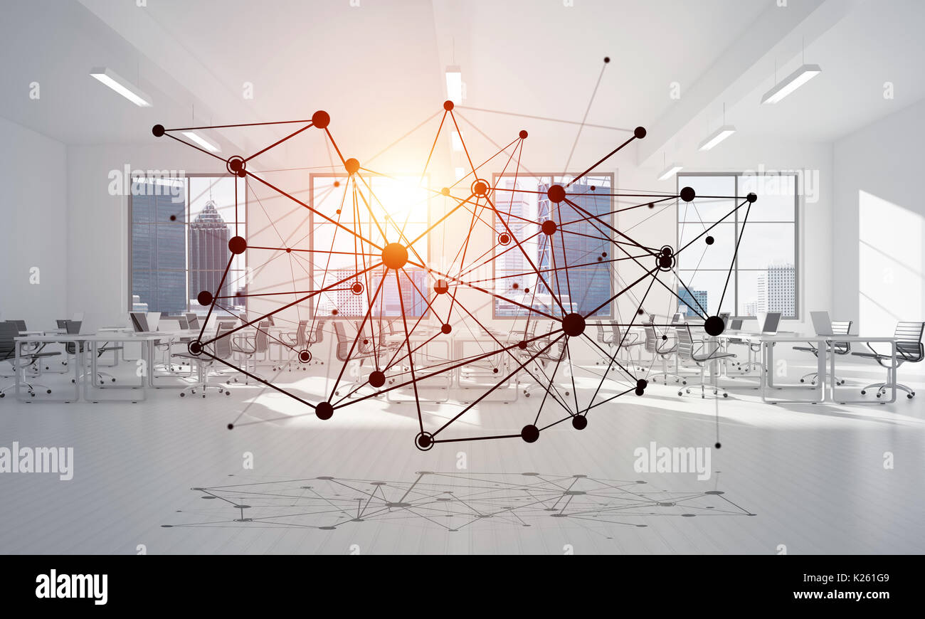 Networking and wireless connection as concept for effective modern ...