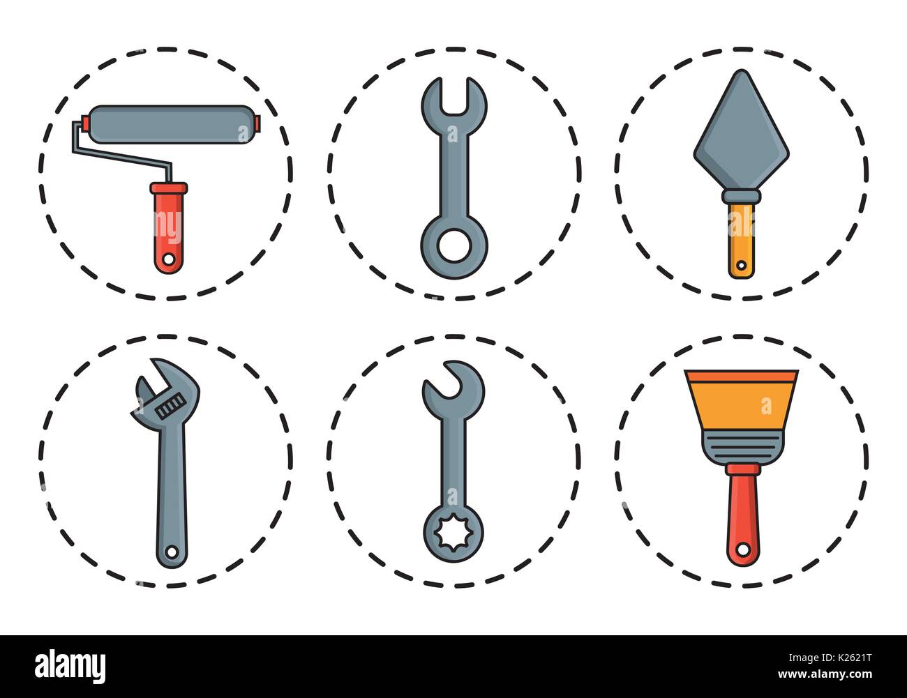 repair tools design Stock Vector Image & Art - Alamy