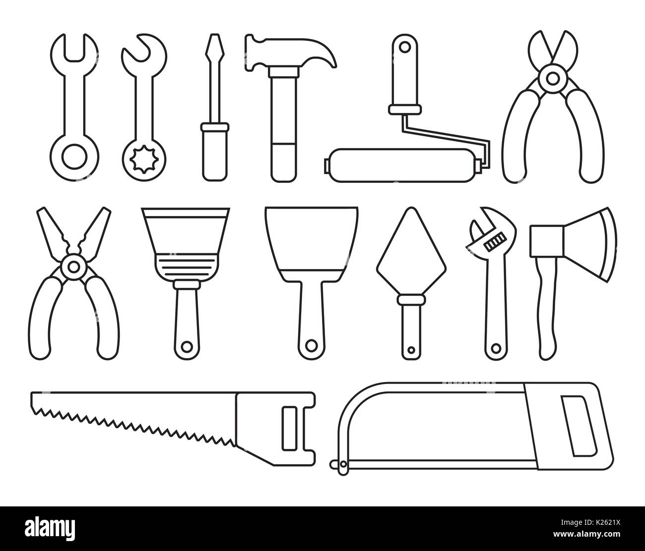 repair tools design Stock Vector Image & Art - Alamy