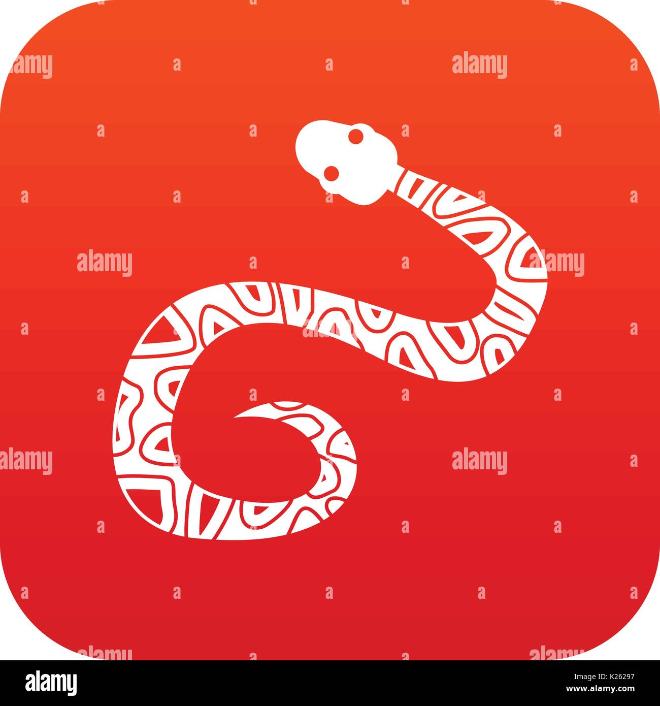 Snake icon digital red Stock Vector Image & Art - Alamy