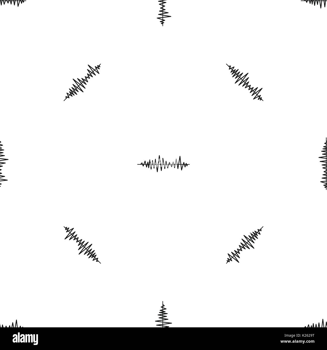 Music sound waves pattern seamless black Stock Vector Image & Art - Alamy