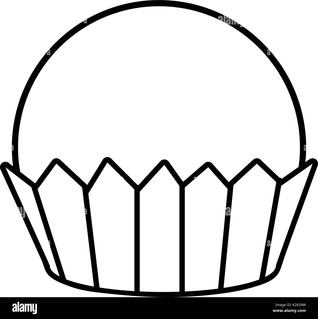 Cupcake icon, outline line style Stock Vector Image & Art - Alamy