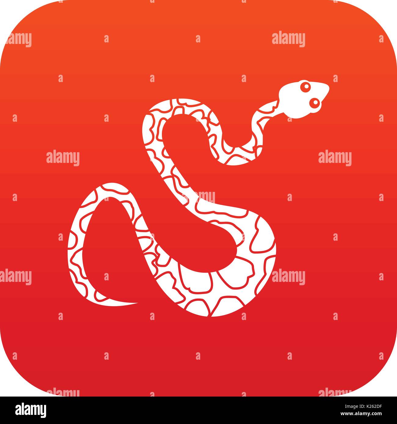Black spotted snake icon digital red Stock Vector Image & Art - Alamy