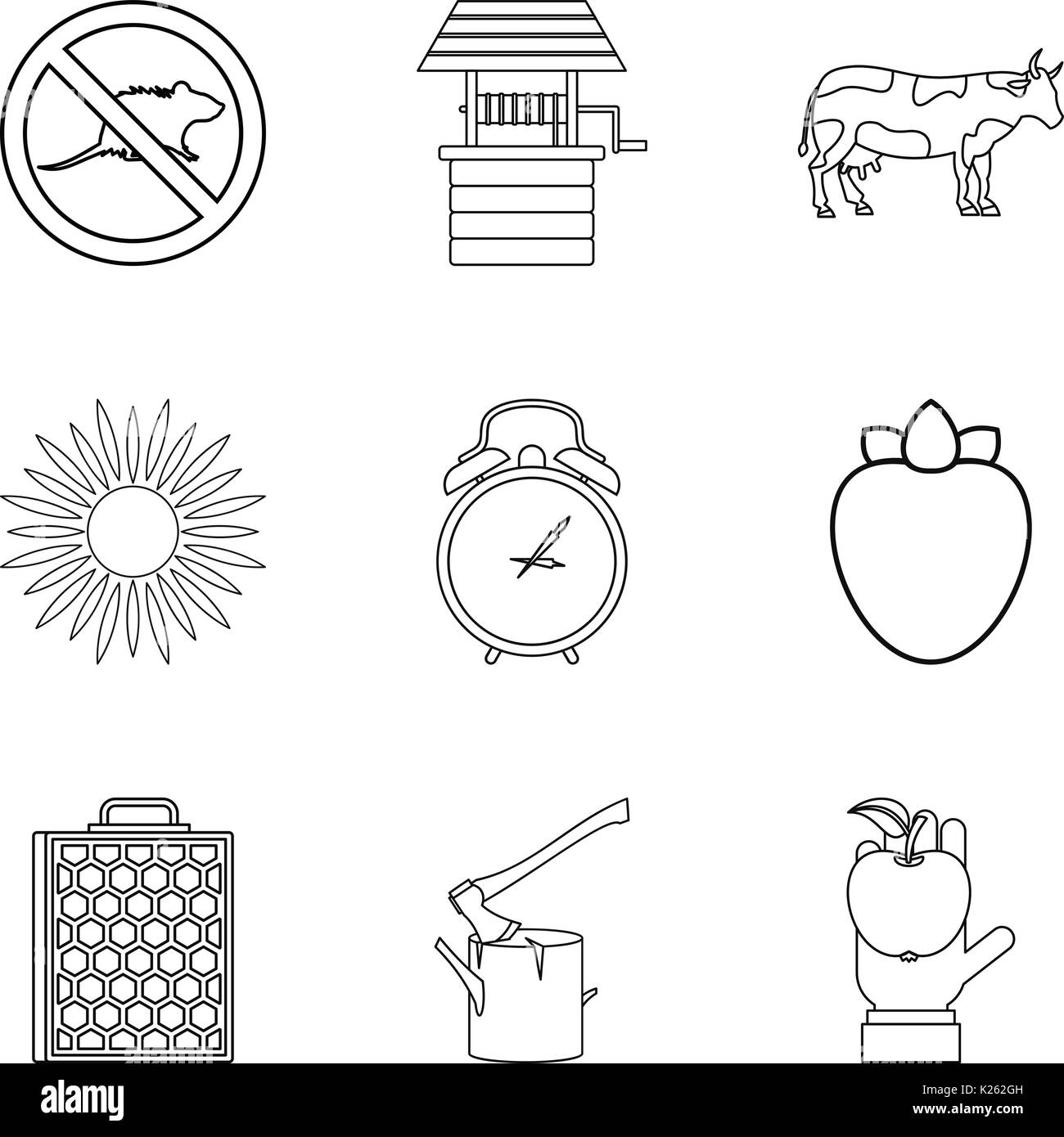 Rodent icons set, outline style Stock Vector Image & Art - Alamy