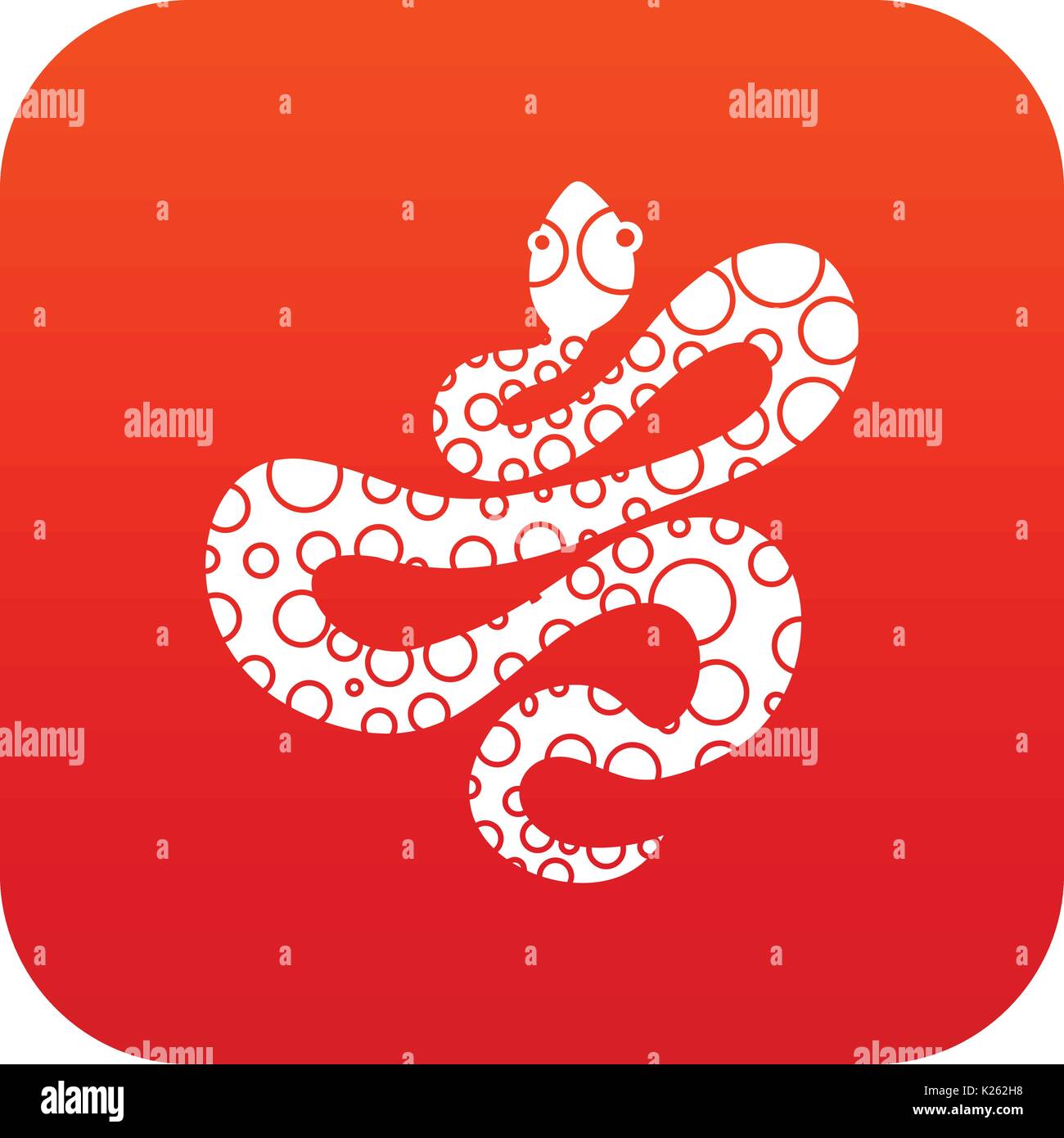 Red spotted snake Stock Vector Images - Alamy