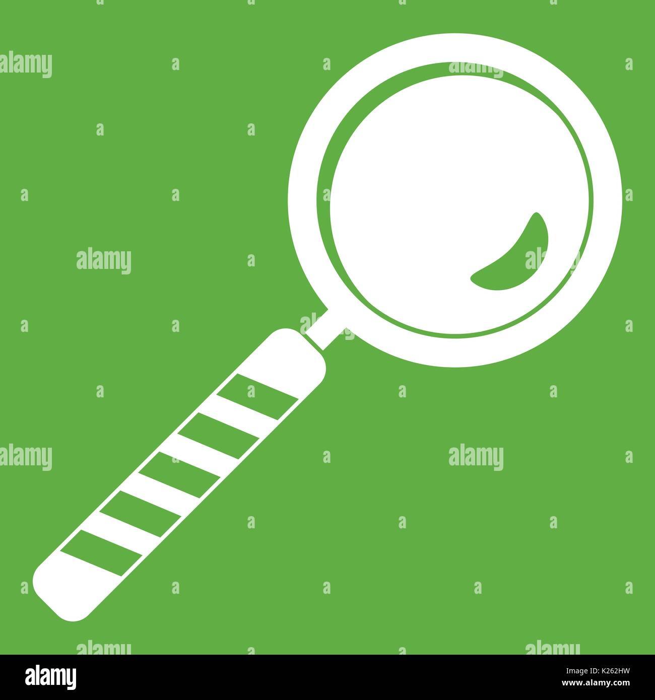 Magnifying glass icon green Stock Vector Image & Art - Alamy