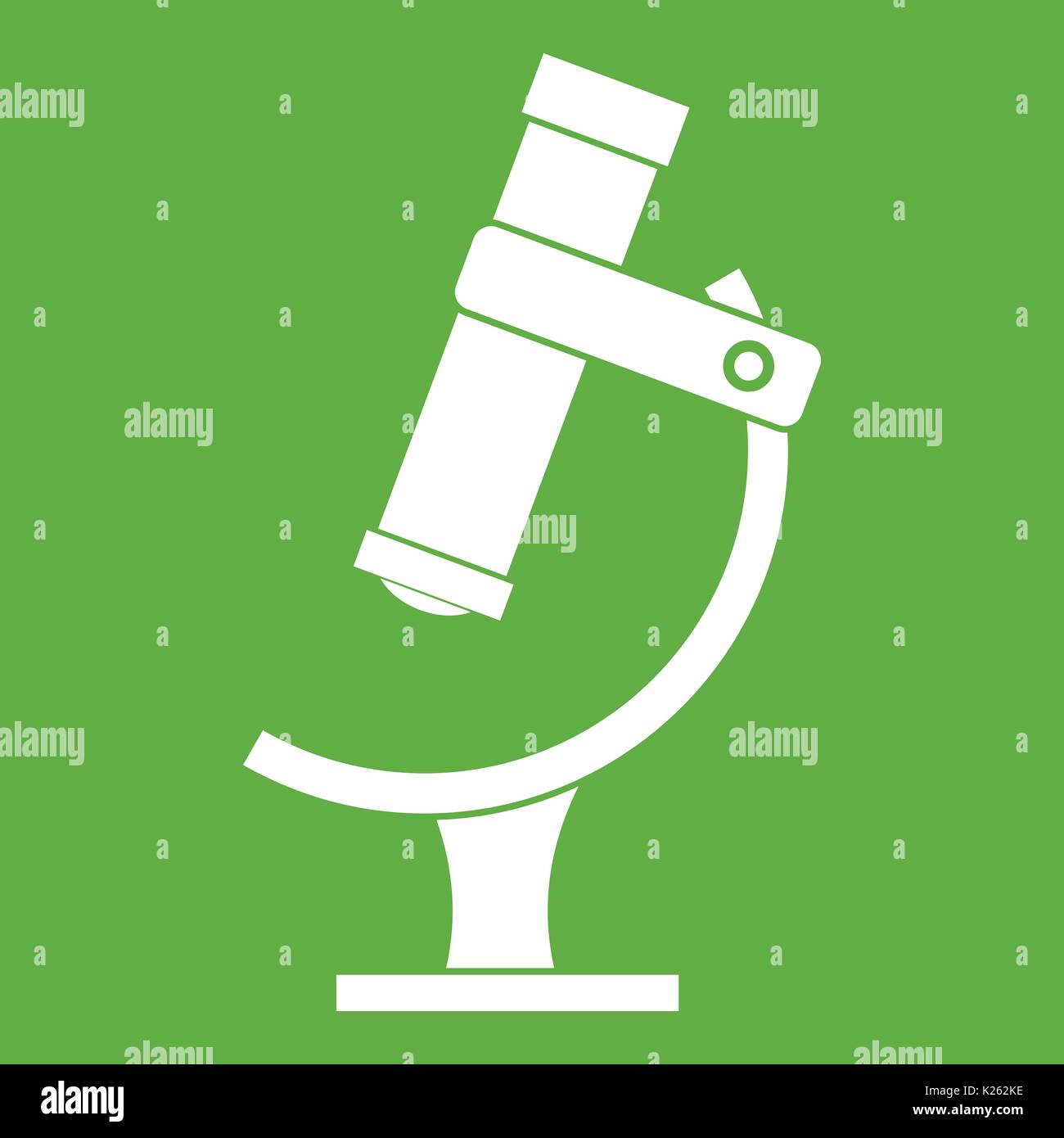 Microscope icon green Stock Vector Image & Art - Alamy