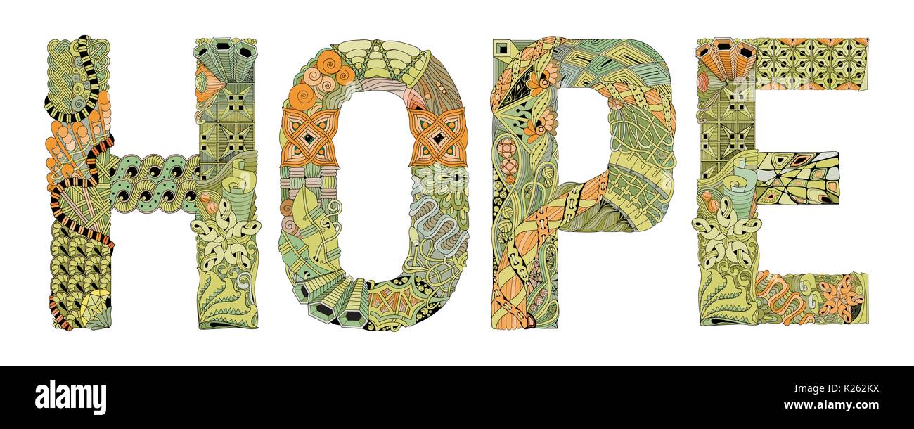 Hope Word Tattoo Designs