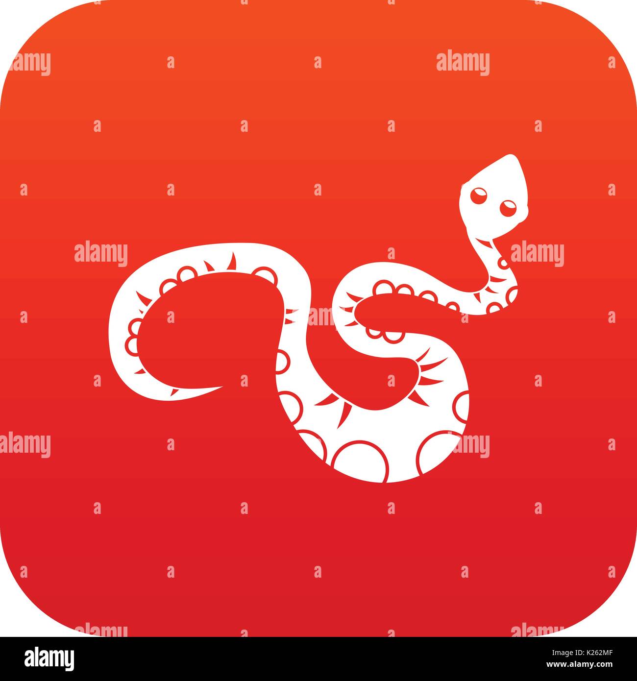 Black snake icon digital red Stock Vector Image & Art - Alamy