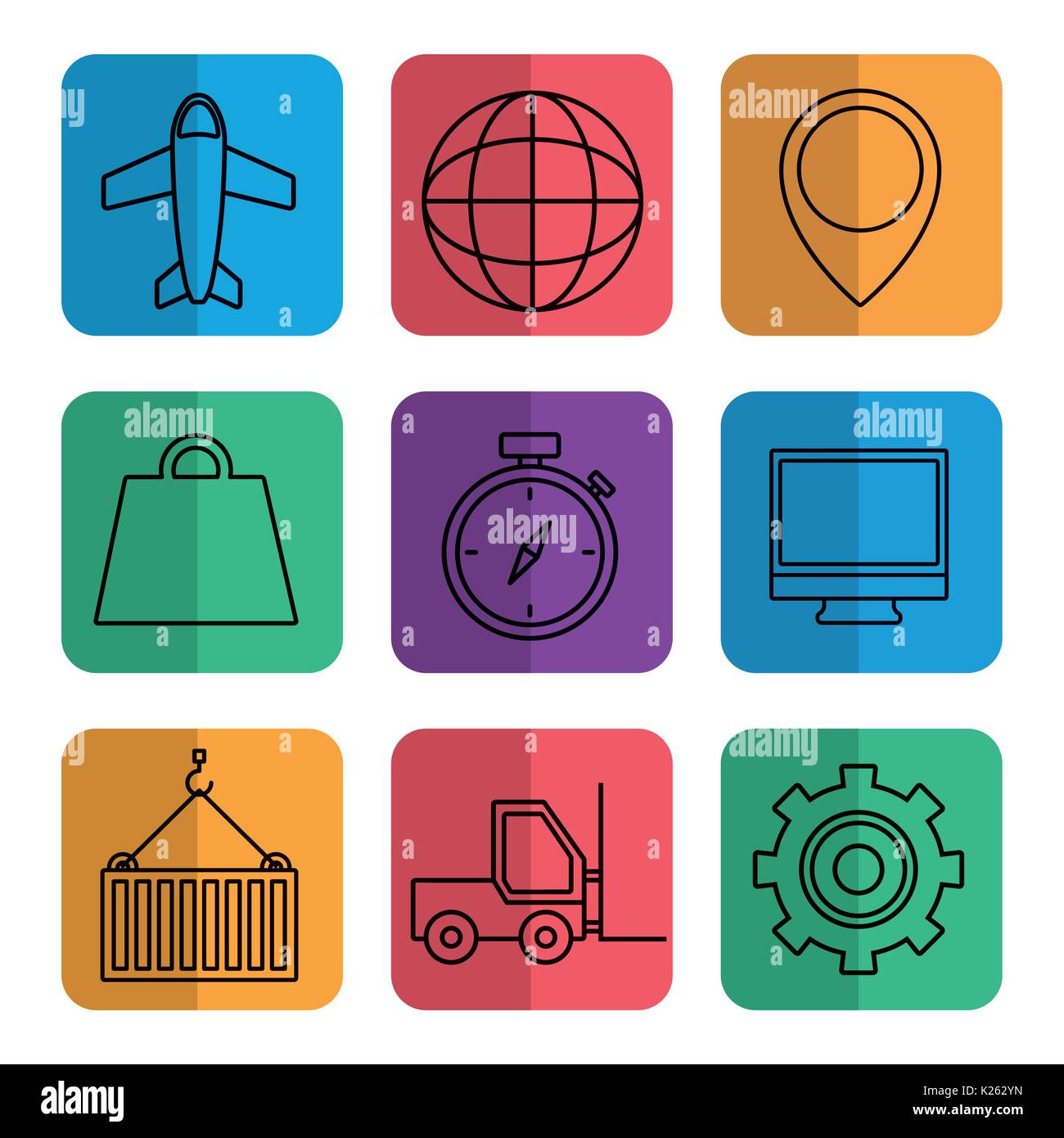 Shipping logistics design Stock Vector Image & Art - Alamy