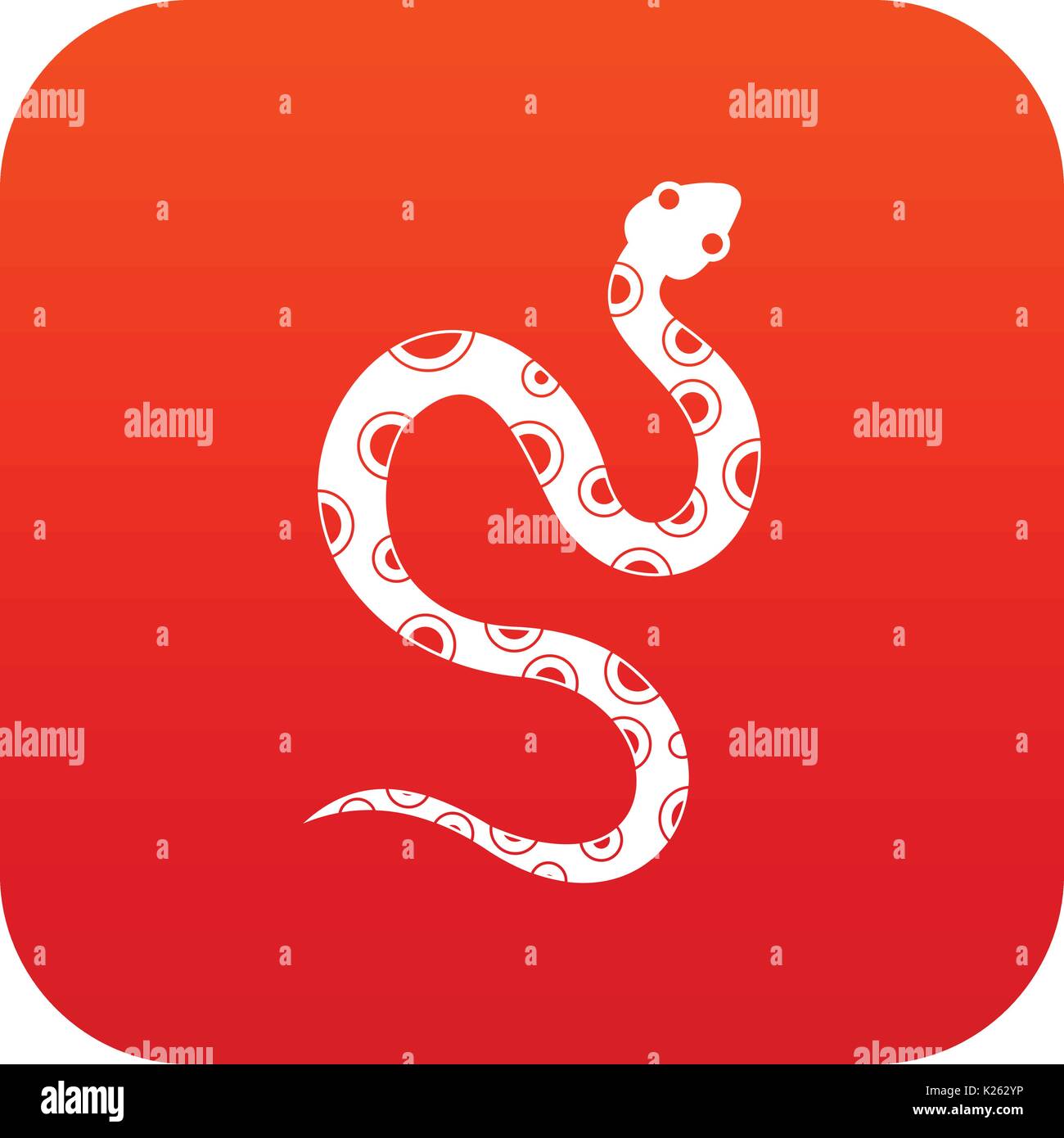 Venomous snake icon digital red Stock Vector Image & Art - Alamy
