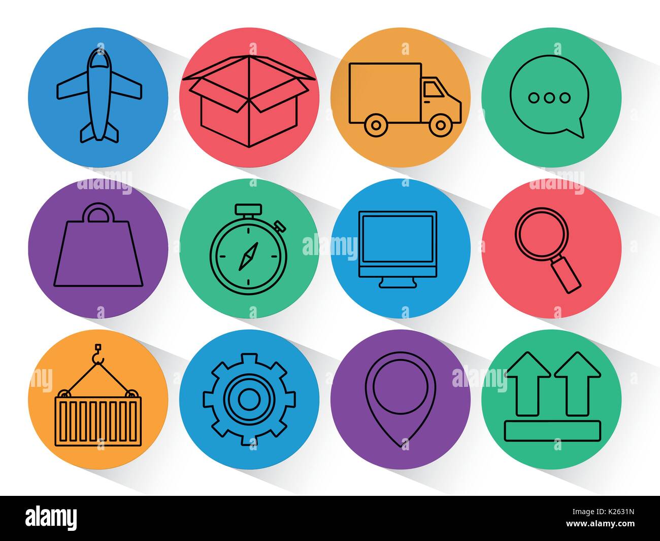 Shipping logistics design Stock Vector Image & Art - Alamy