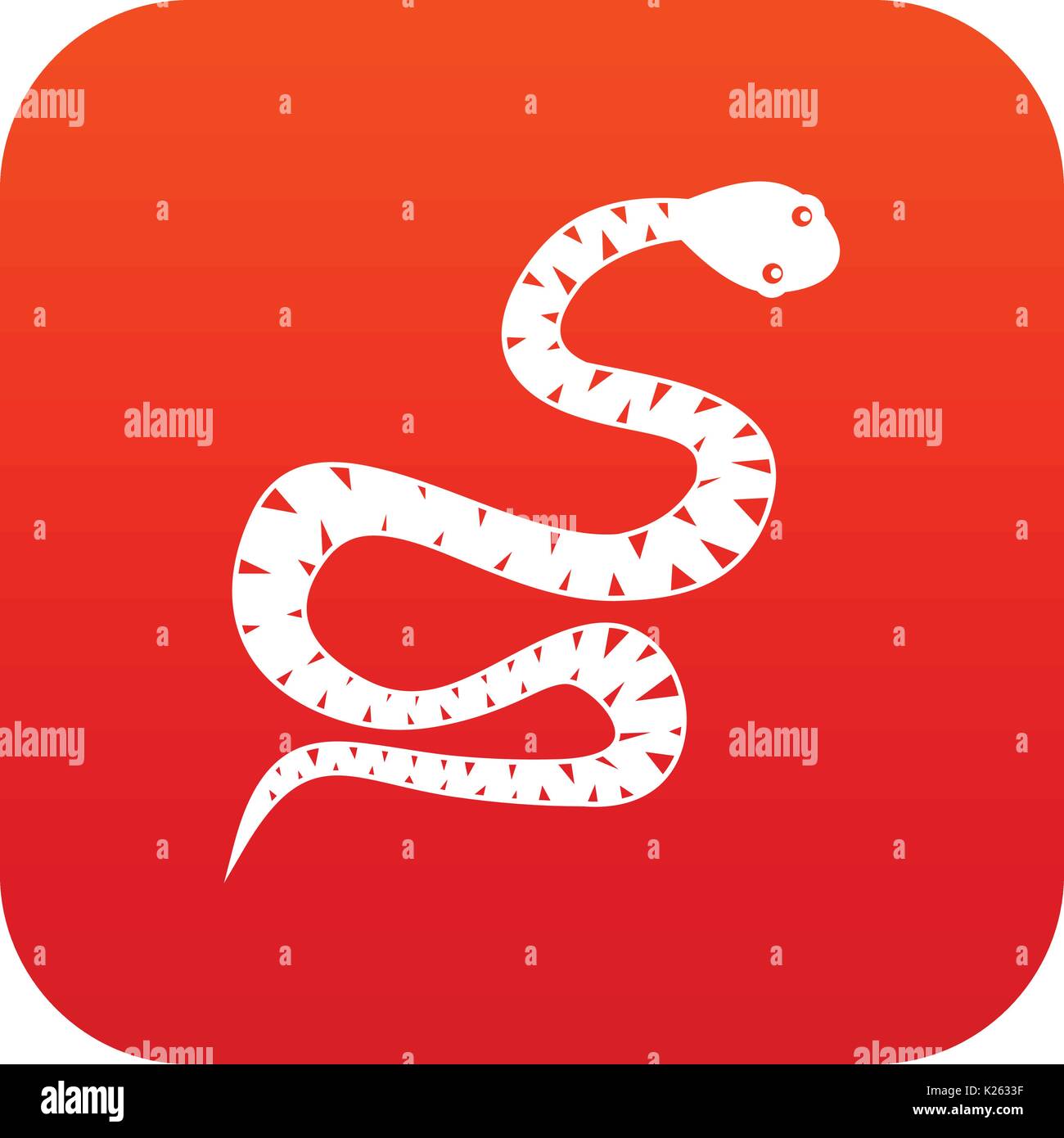 Black snake wriggling icon digital red Stock Vector Image & Art - Alamy
