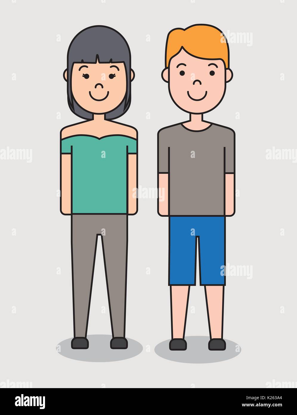 cartoon young people icon Stock Vector Image & Art - Alamy