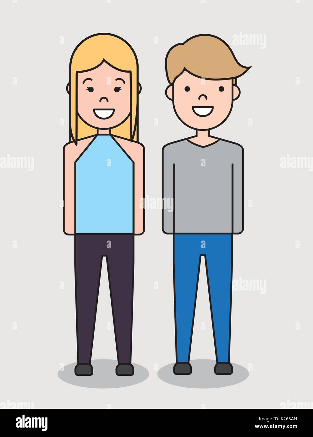 cartoon young people icon Stock Vector Image & Art - Alamy