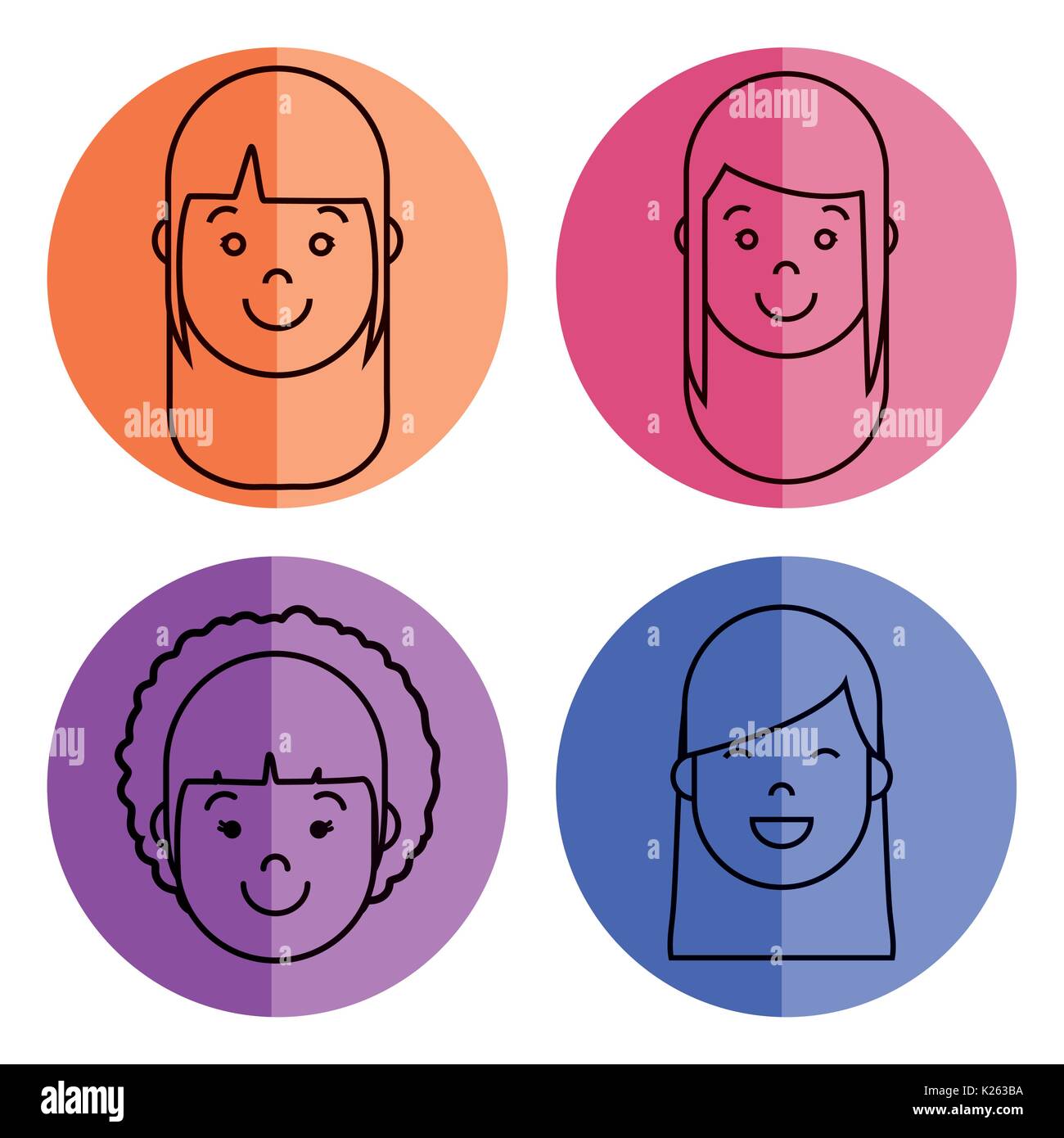 people faces icon Stock Vector Image & Art - Alamy