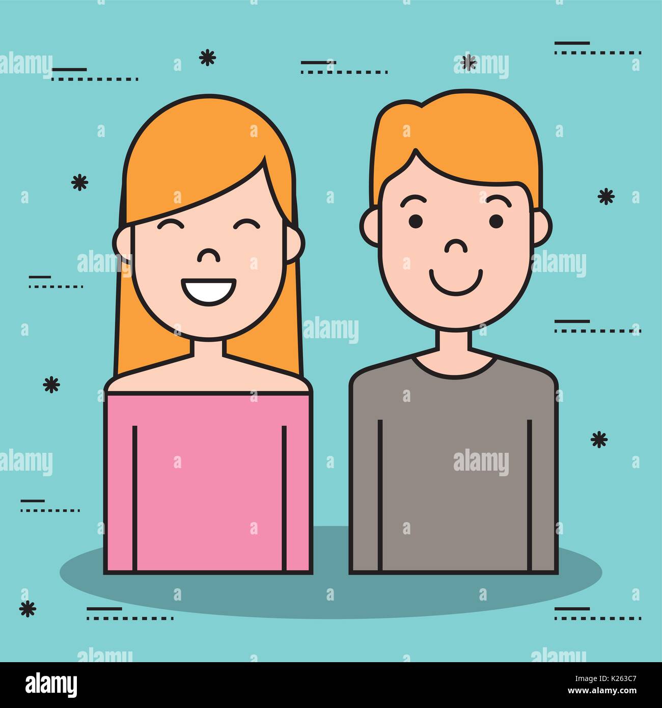 cartoon young people icon Stock Vector Image & Art - Alamy
