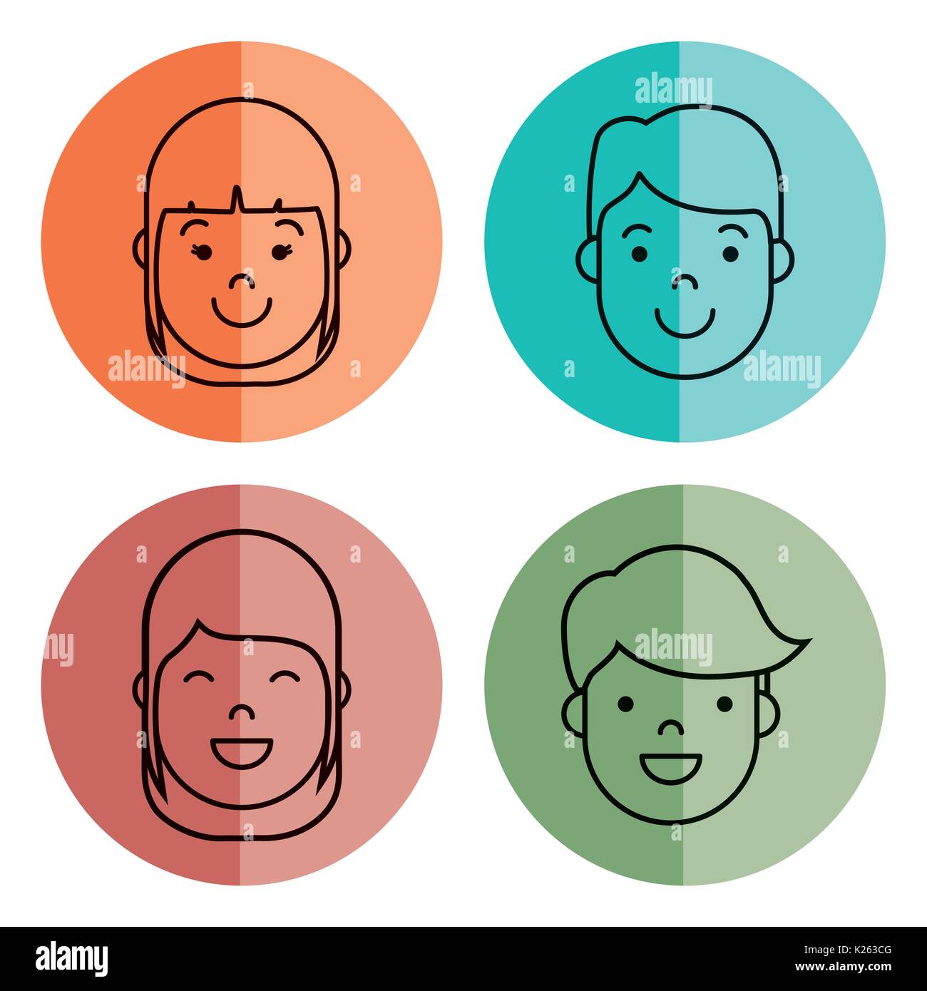 people faces icon Stock Vector Image & Art - Alamy