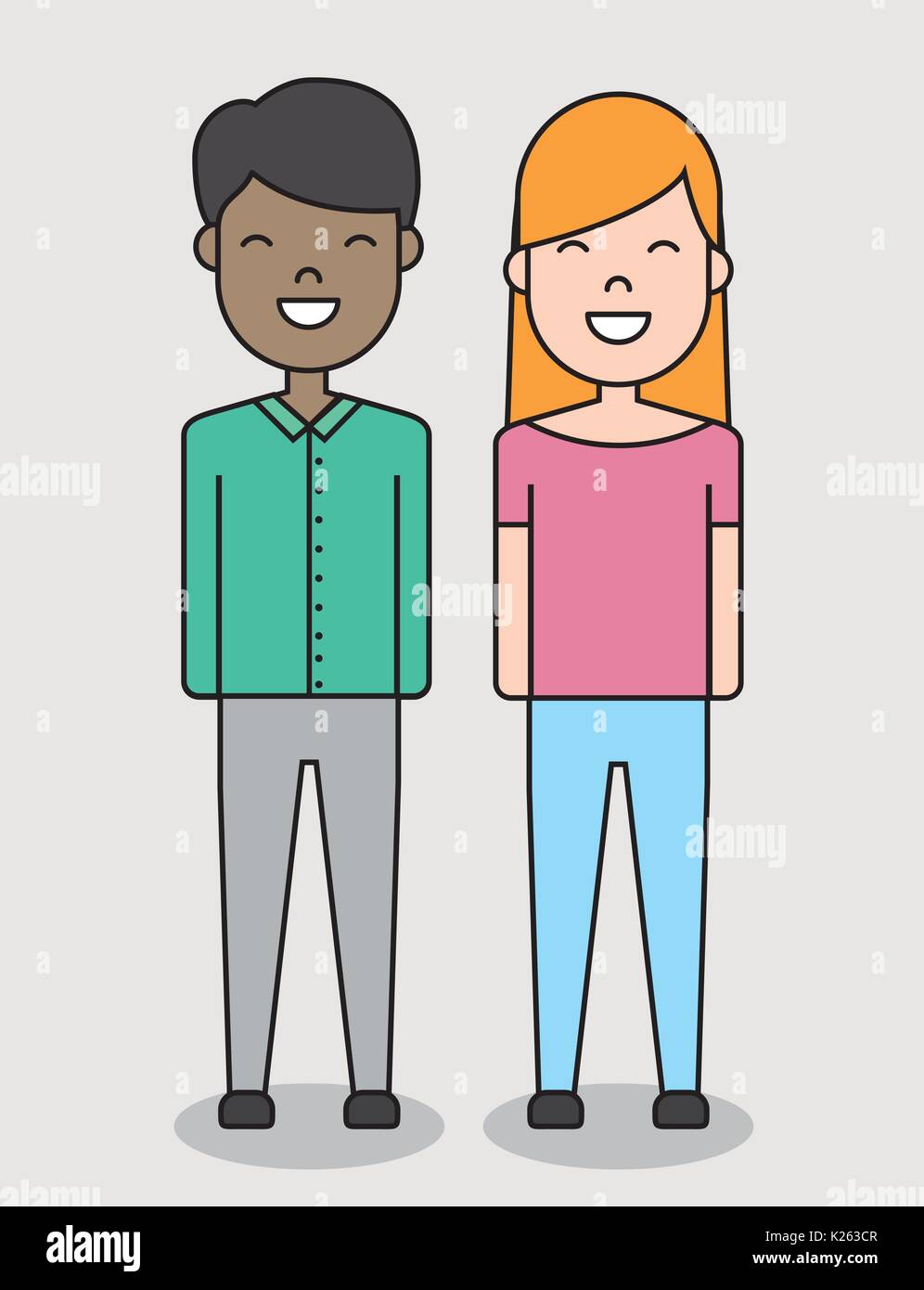 cartoon young people icon Stock Vector Image & Art - Alamy