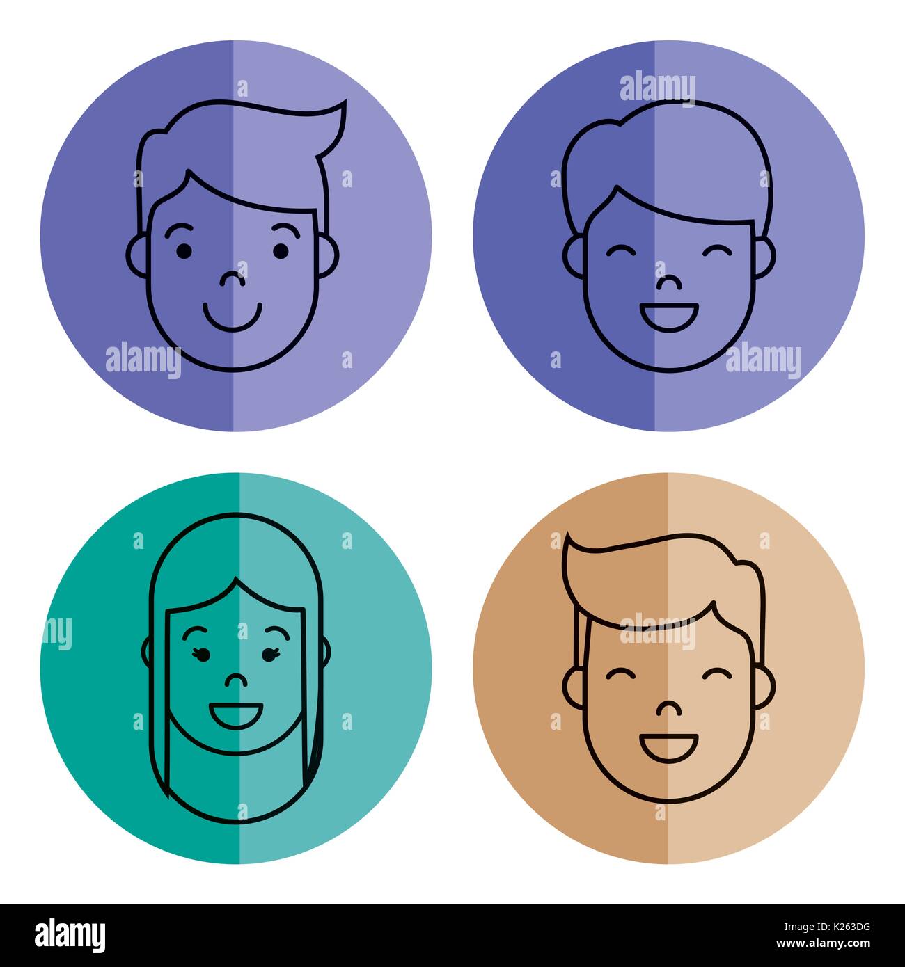 people faces icon Stock Vector Image & Art - Alamy