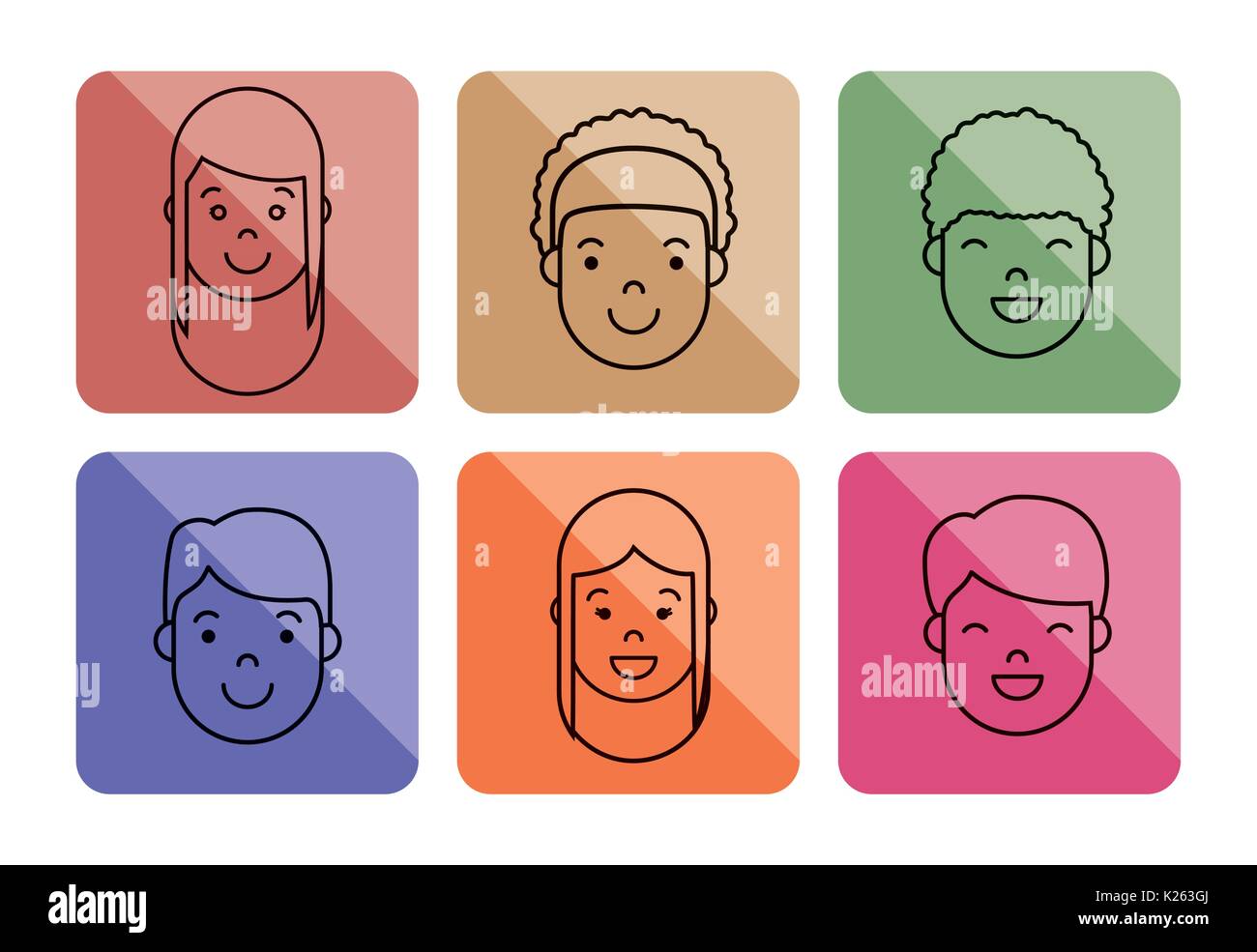 people faces icon Stock Vector Image & Art - Alamy