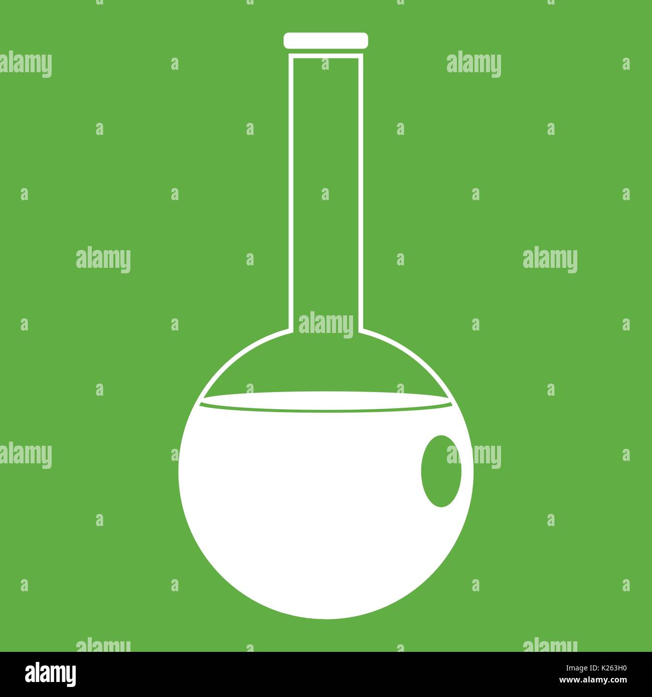 Chemical beaker icon green Stock Vector Image & Art - Alamy