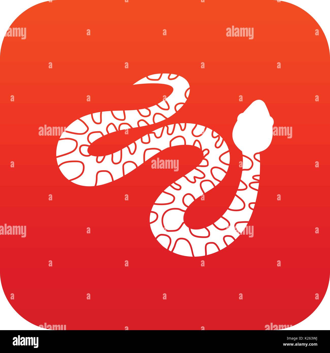 Spotted snake icon digital red Stock Vector Image & Art - Alamy