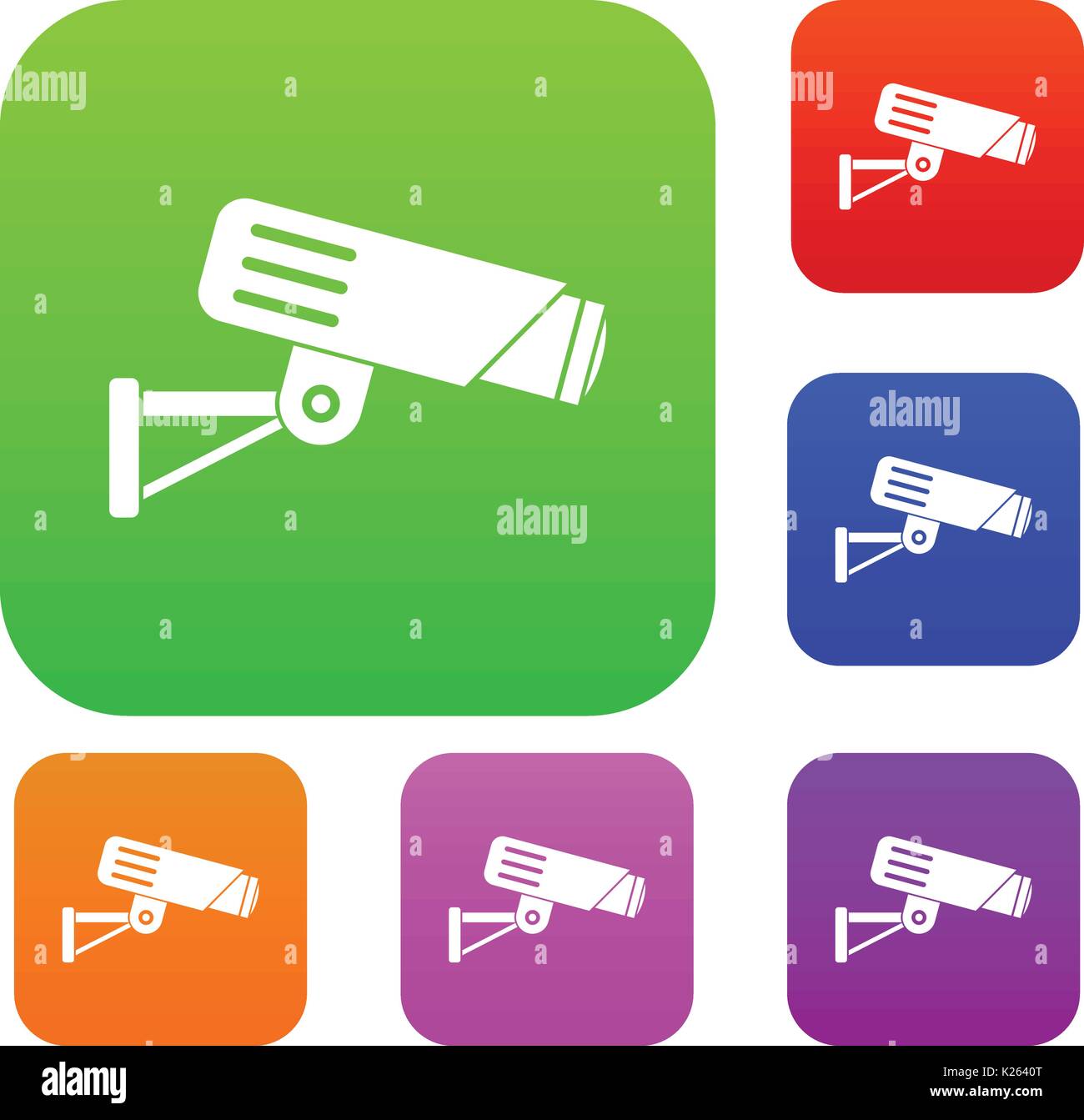 Security camera set collection Stock Vector Image & Art - Alamy