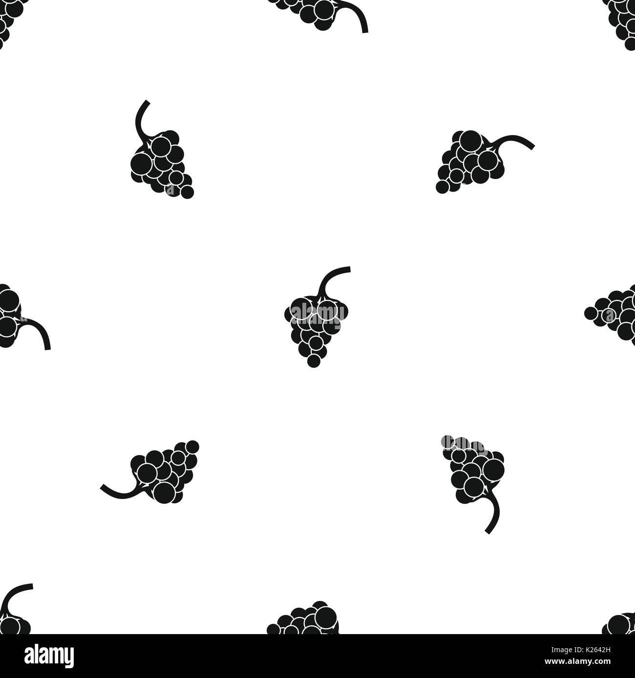 Grape branch pattern seamless black Stock Vector Image & Art - Alamy