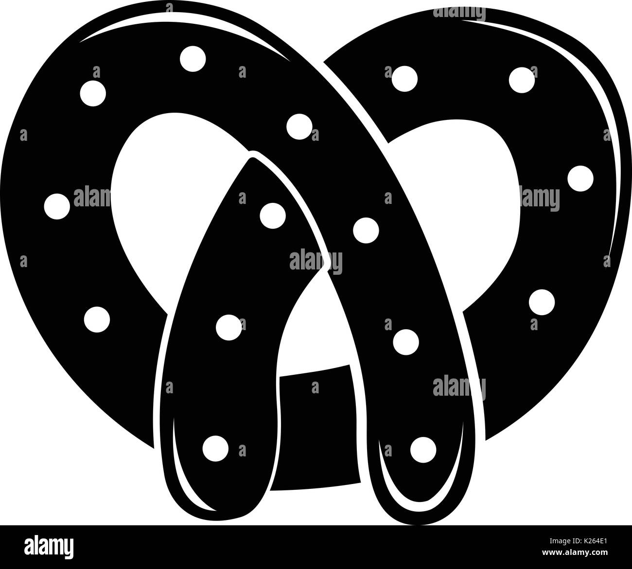 Pretzel icon, simple black style Stock Vector Image & Art - Alamy