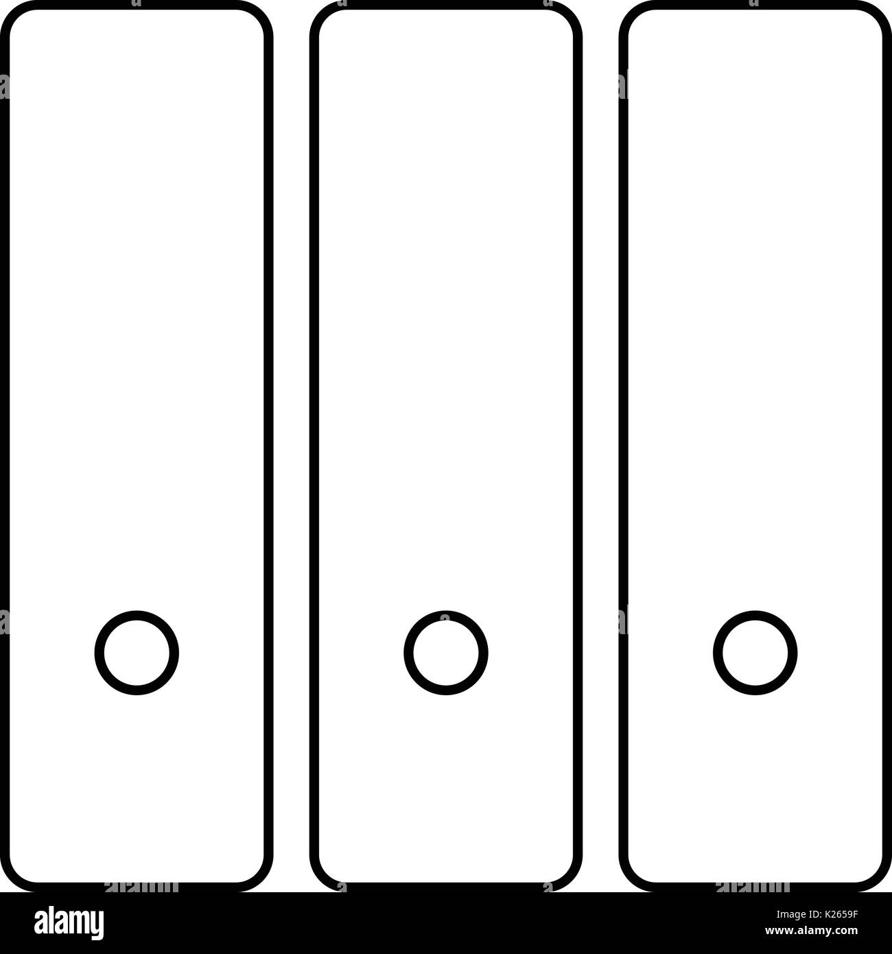 Office folder icon, outline line style Stock Vector Image & Art - Alamy