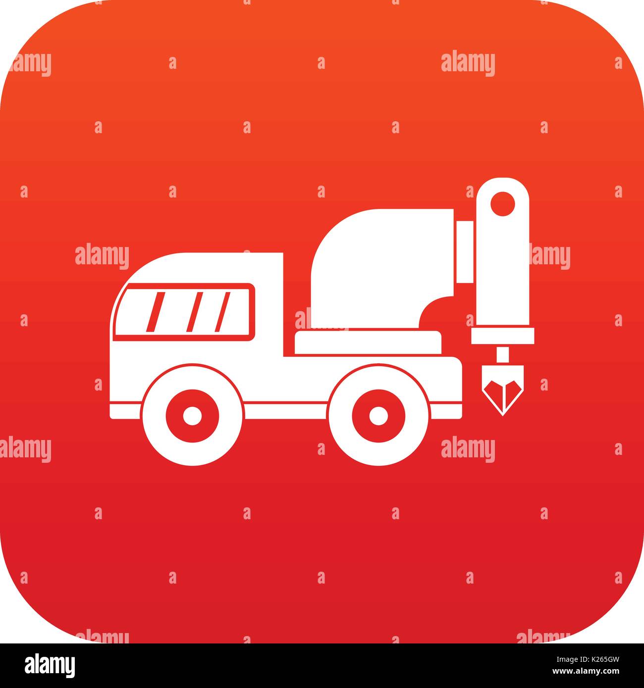 Drilling machine icon digital red Stock Vector Image & Art - Alamy