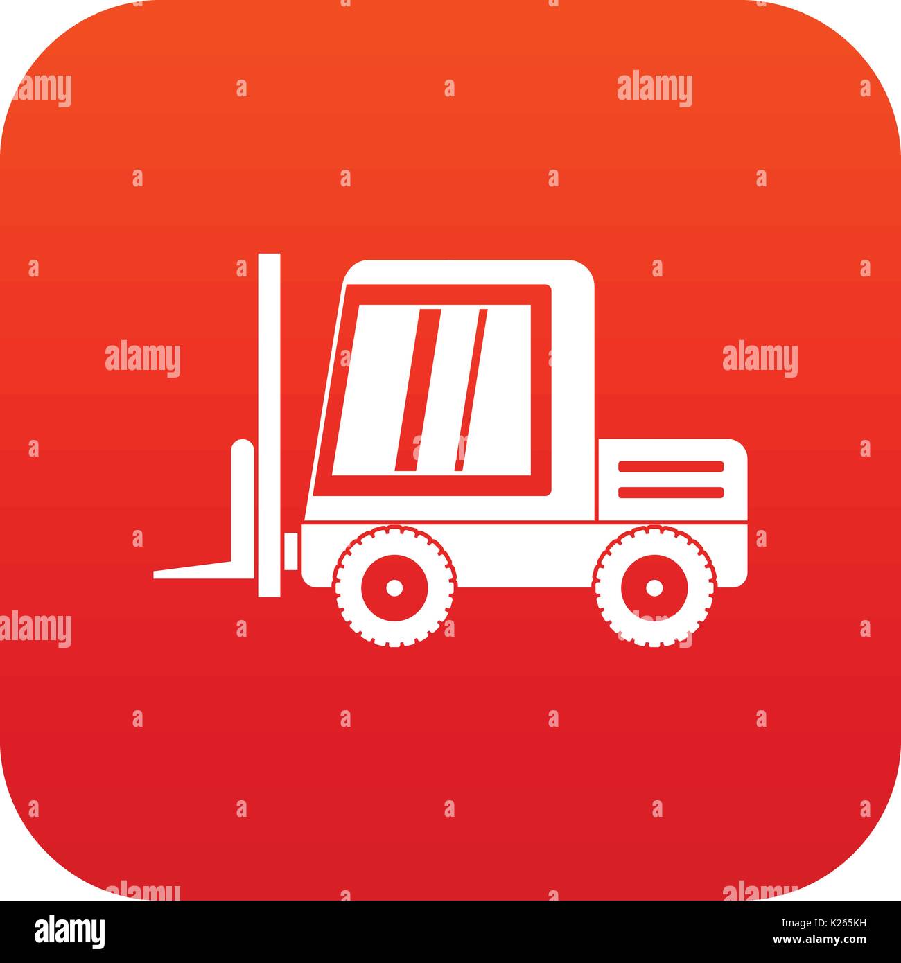 Stacker loader icon digital red Stock Vector Image & Art - Alamy